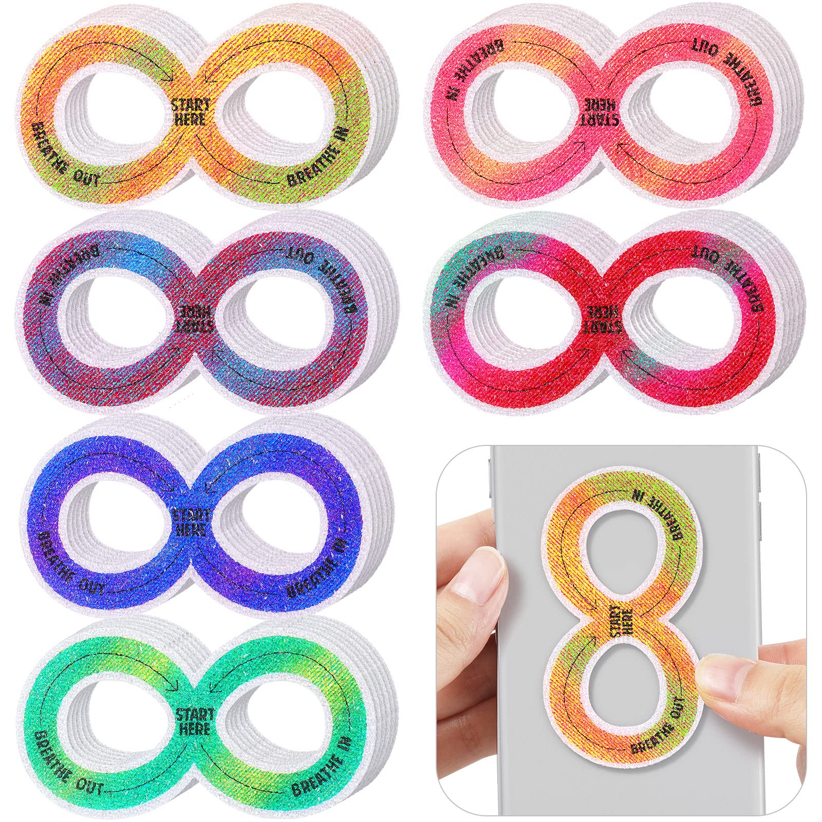 Amazon.com: 36 Pcs Sensory Strips Anxiety Calm Stickers Stress ...