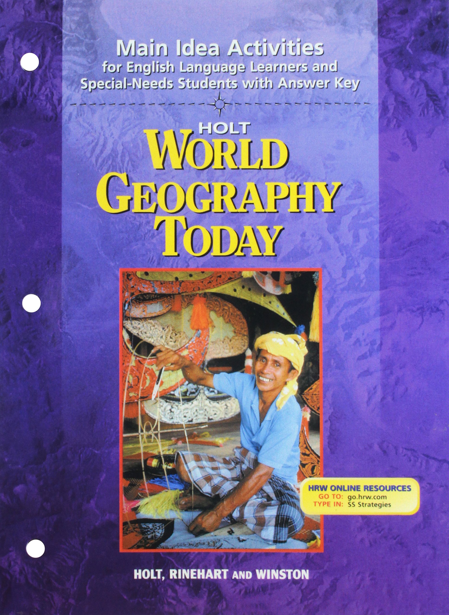 Amazon.com: HOLT World Geography Today: Main Idea Activities for ...