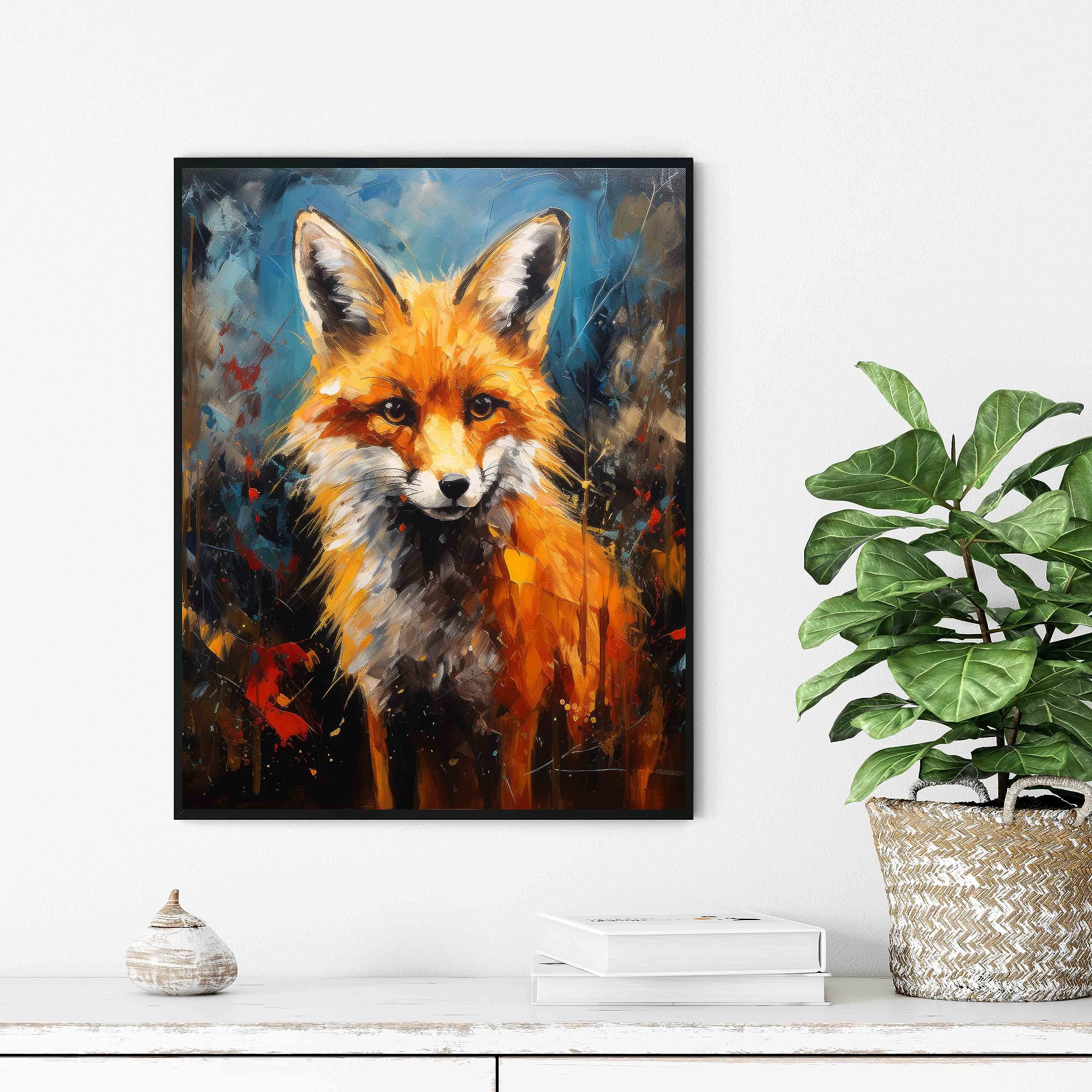 Fox Art Wildlife Paintings Willow Glen | Fine Eco Friendly Stationery