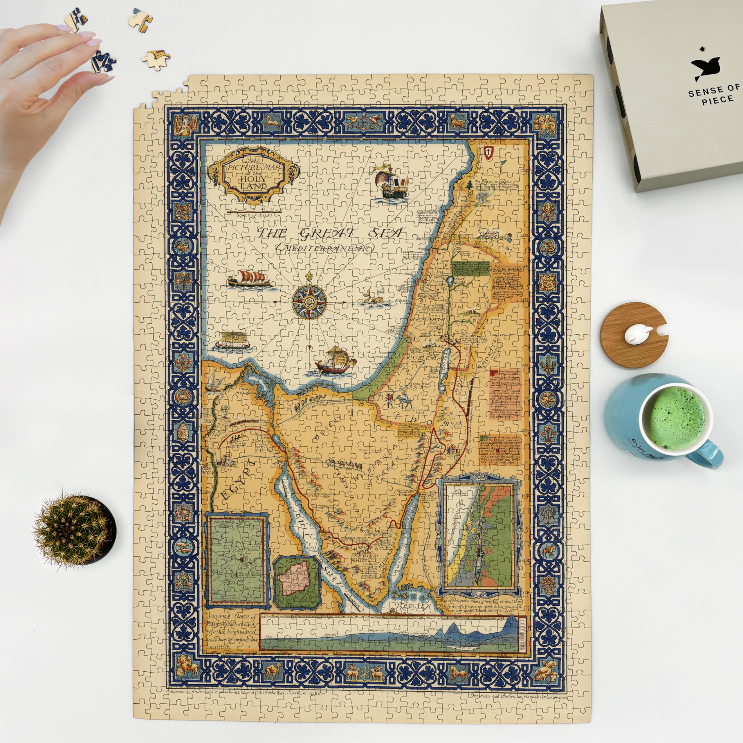 Mapa De Tierra Santa Fotografías Turísticas Del Mapa Antiguo De La