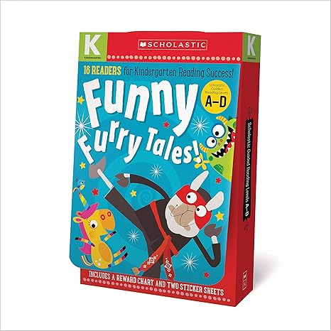 Amazon.com: Funny Furry Tales A-D Kindergarten Reader Box Set ...