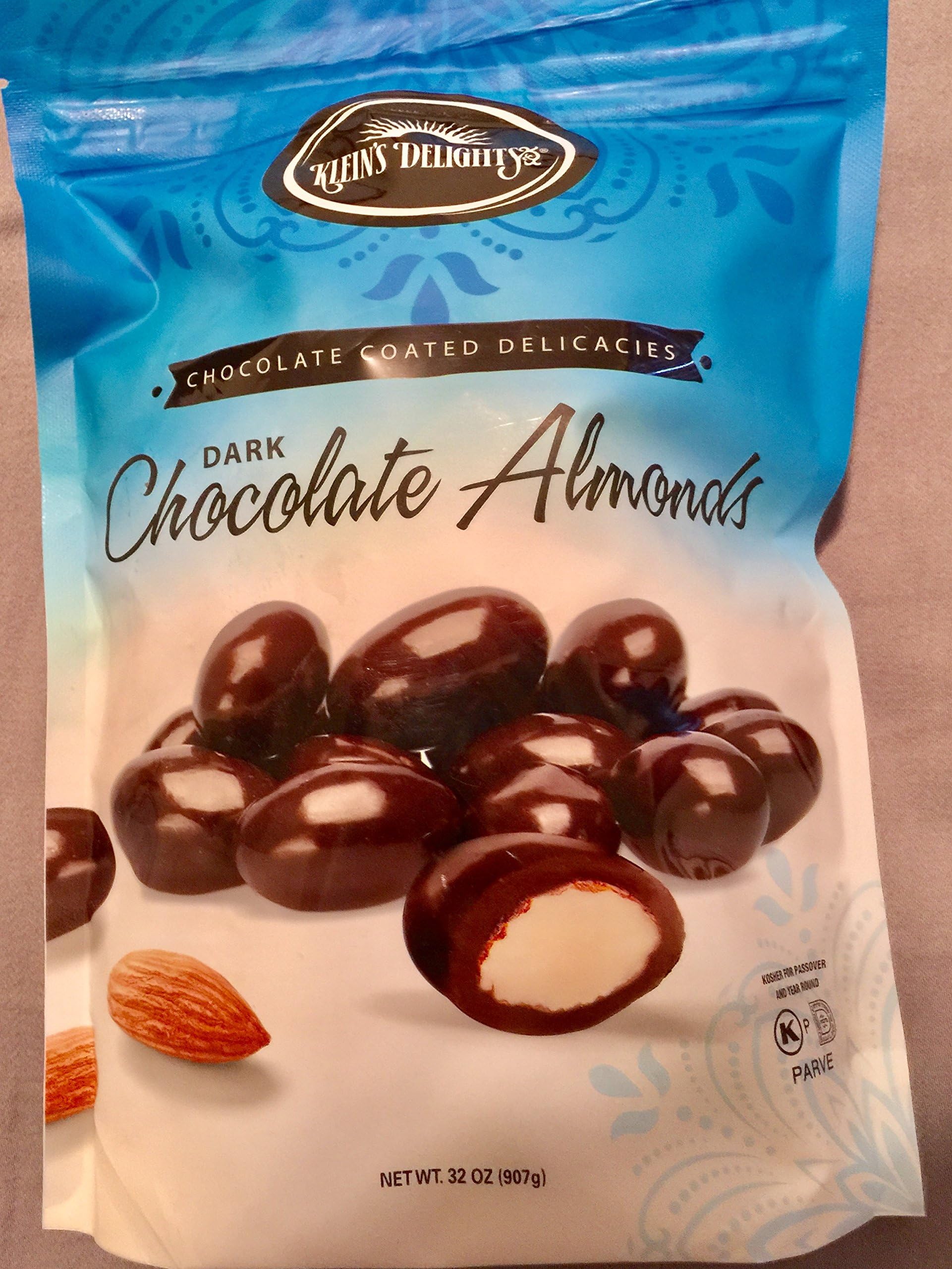 Amazon.com : Klein's Delight Dark Chocolate covered Almonds (2 Lbs ...