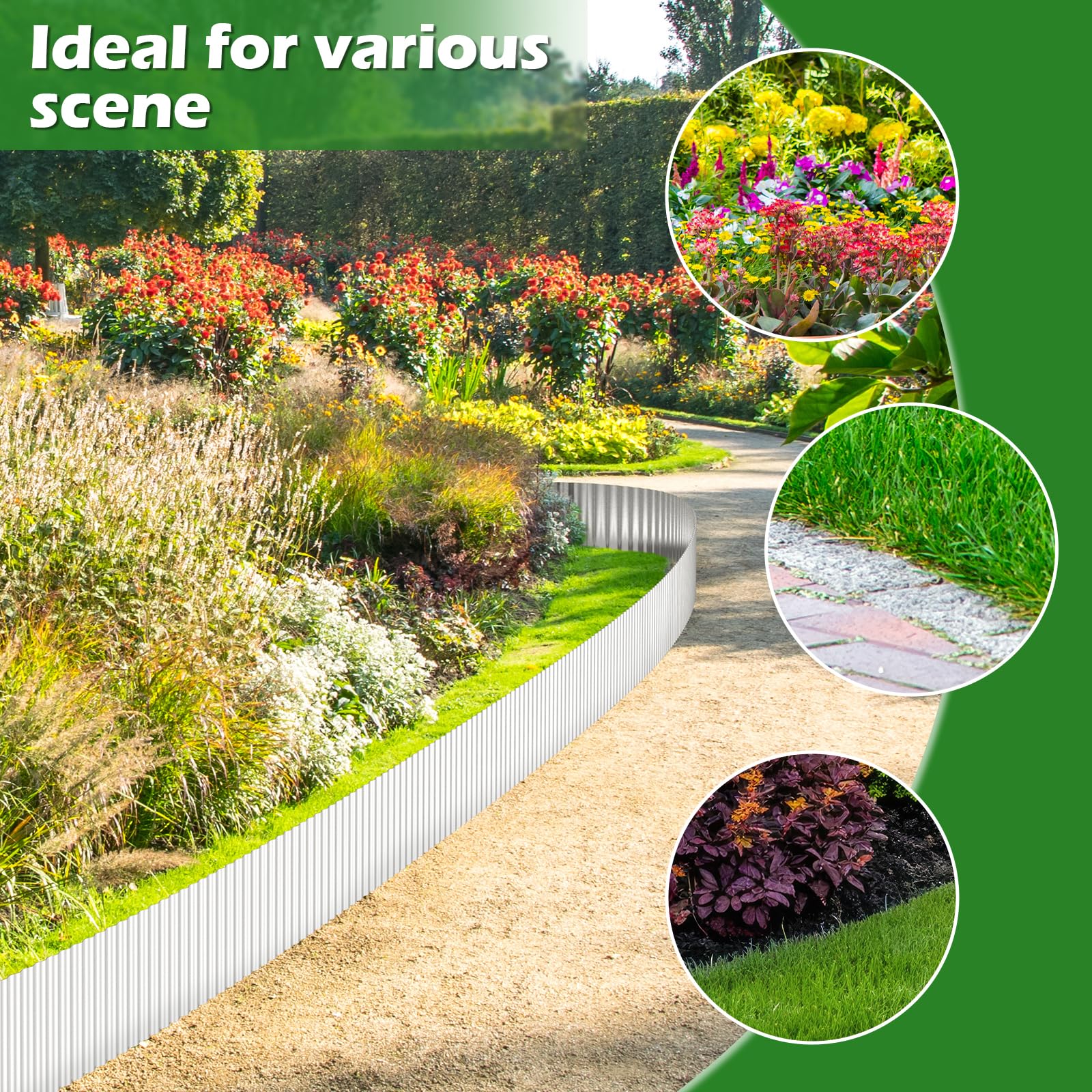 Edgers For Landscaping OUSHENG Corrugated Metal Garden OIF8 Edging ...