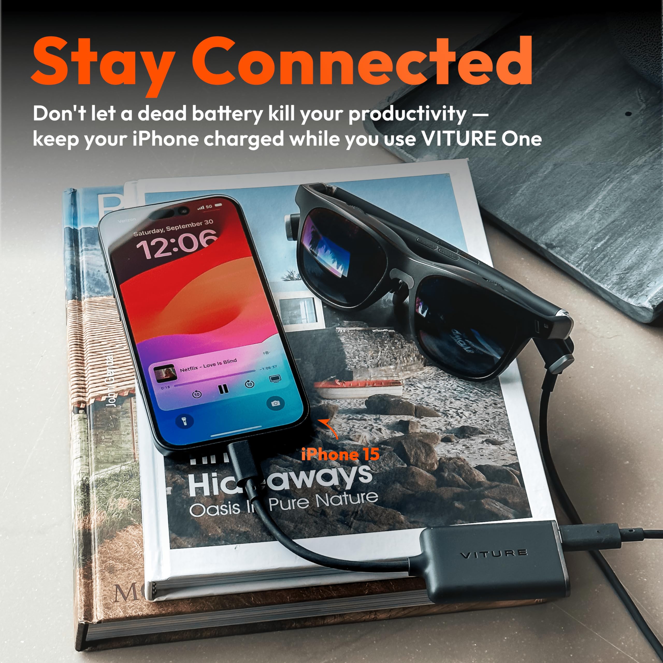 Snapklik.com : VITURE USB-C To Glasses And Charging Adapter