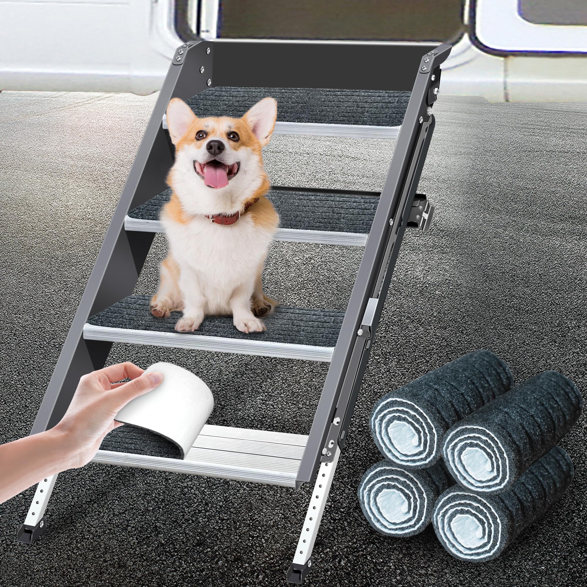 Amazon.com: NKJVE RV Step Covers,22"x8", 4 Pack RV Step Rug, Compatible ...