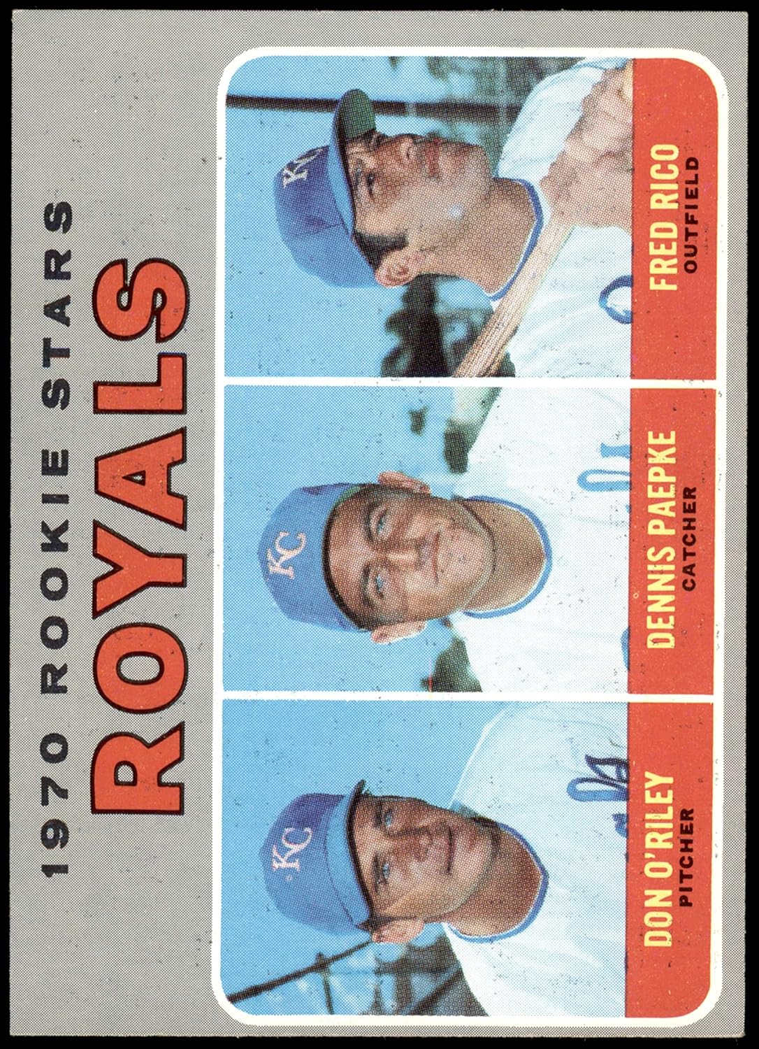 Amazon.com: 1970 Topps # 552 Royals Rookies Don O'Riley/Dennis Paepke ...