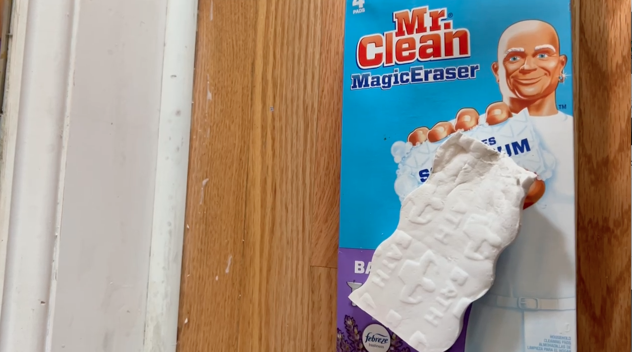 Watch Demonstration of Mr Clean Magic Eraser W/ Soap Scum Removal on ...