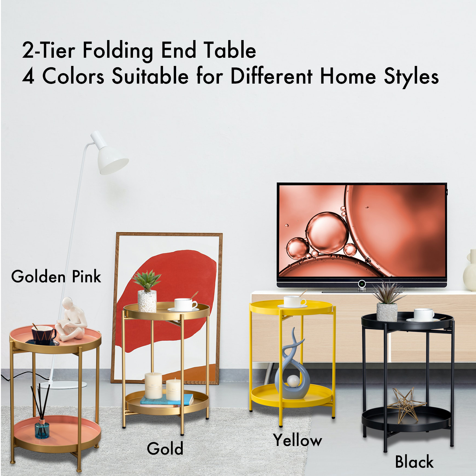 Watch Easy to Install the 2 Tier Side Table on Amazon Live