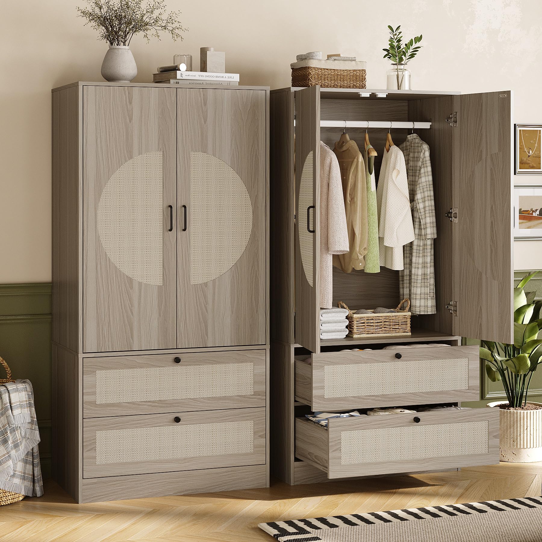Boho Modern Closet
