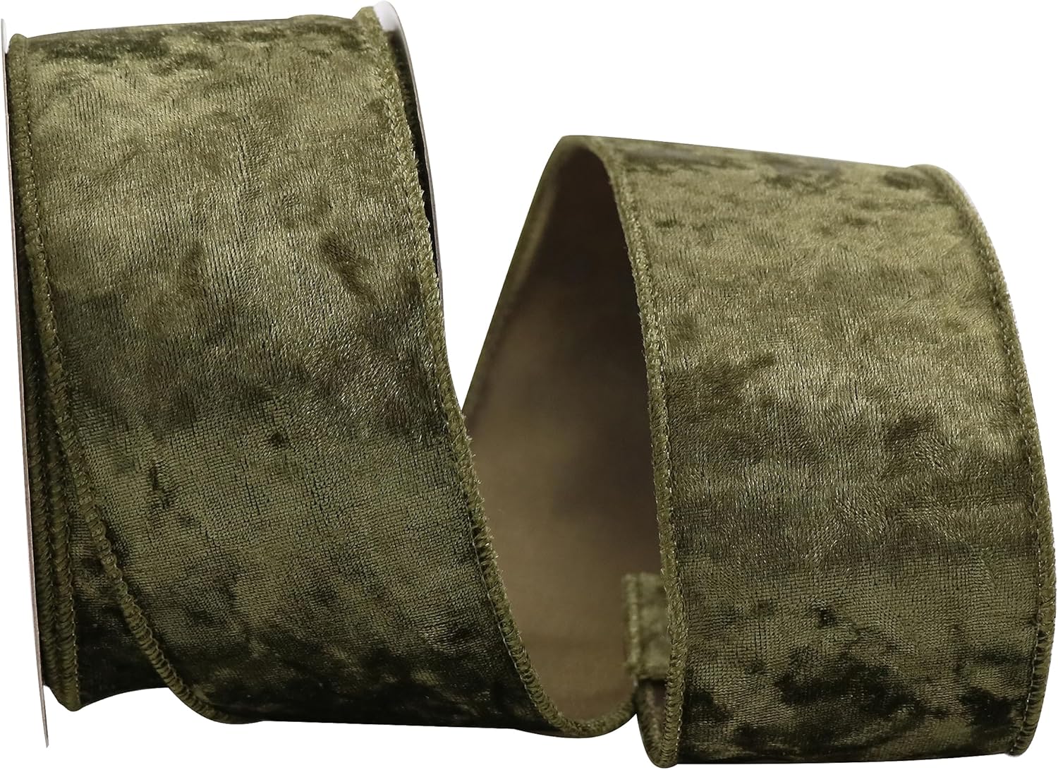 Amazon.com: MAYREEL Green Crushed Velvet Ribbon Wired 2.5" x 10 Yards ...