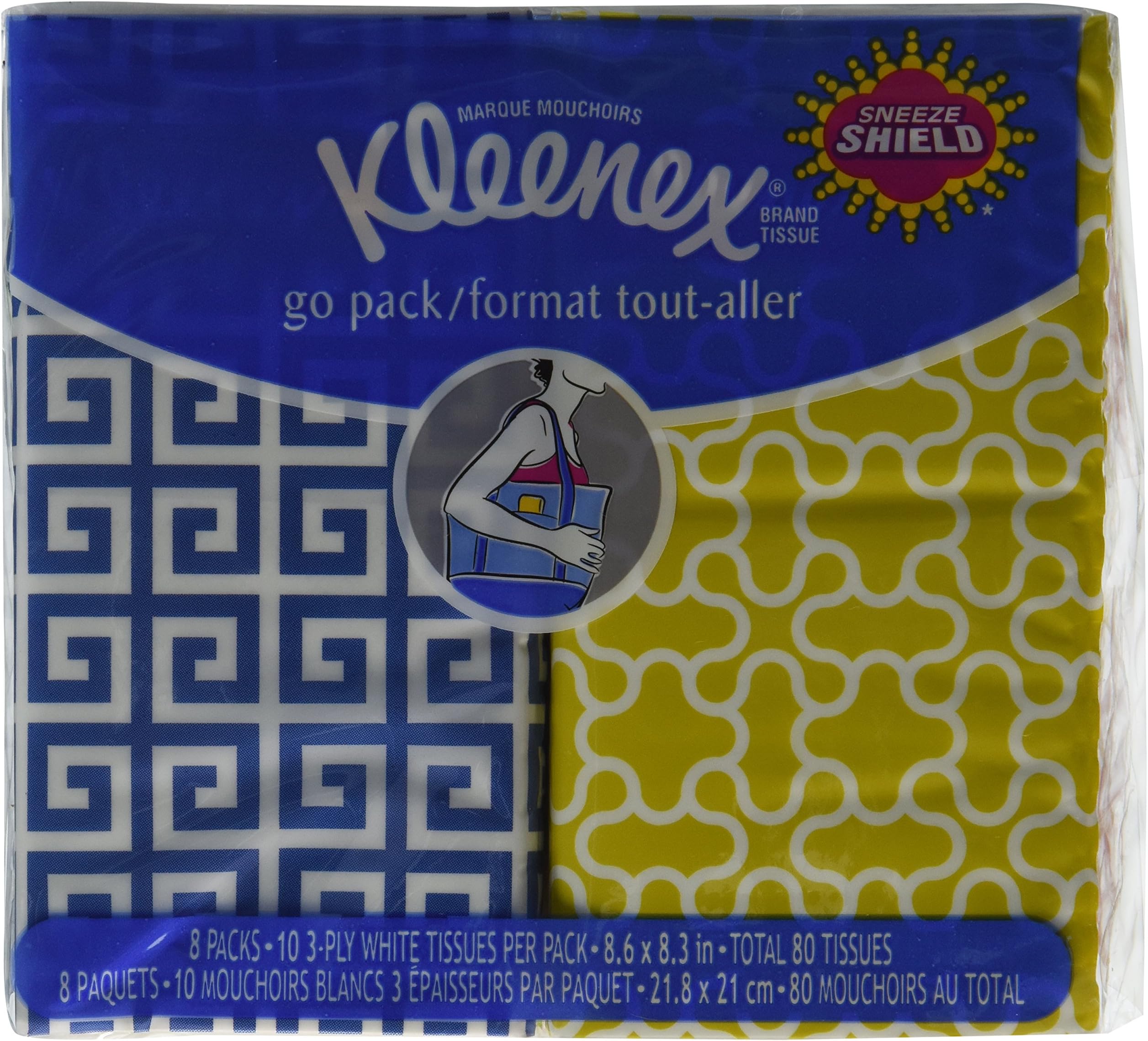 Amazon.com: Kleenex® 3-Ply Pocket Packs Facial Tissues (16 packs of 10 ...