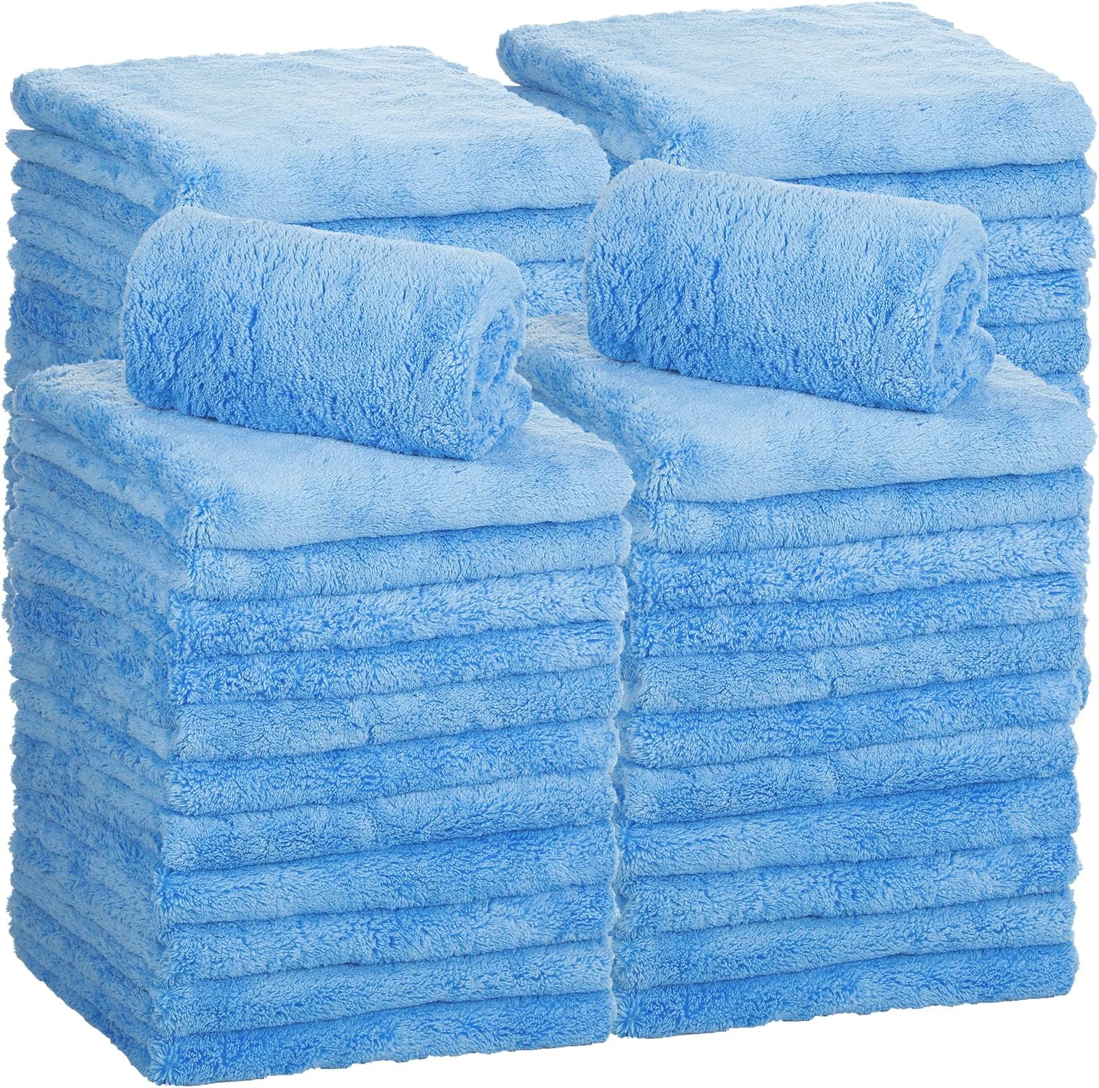 Amazon.com: Shimeyao 30 Pcs Edgeless Microfiber Plush Towels for Cars ...