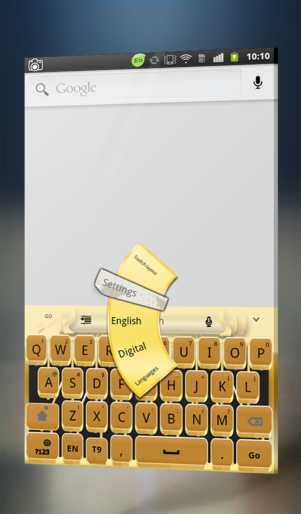 Gold Typewriter keyboard - App on Amazon Appstore