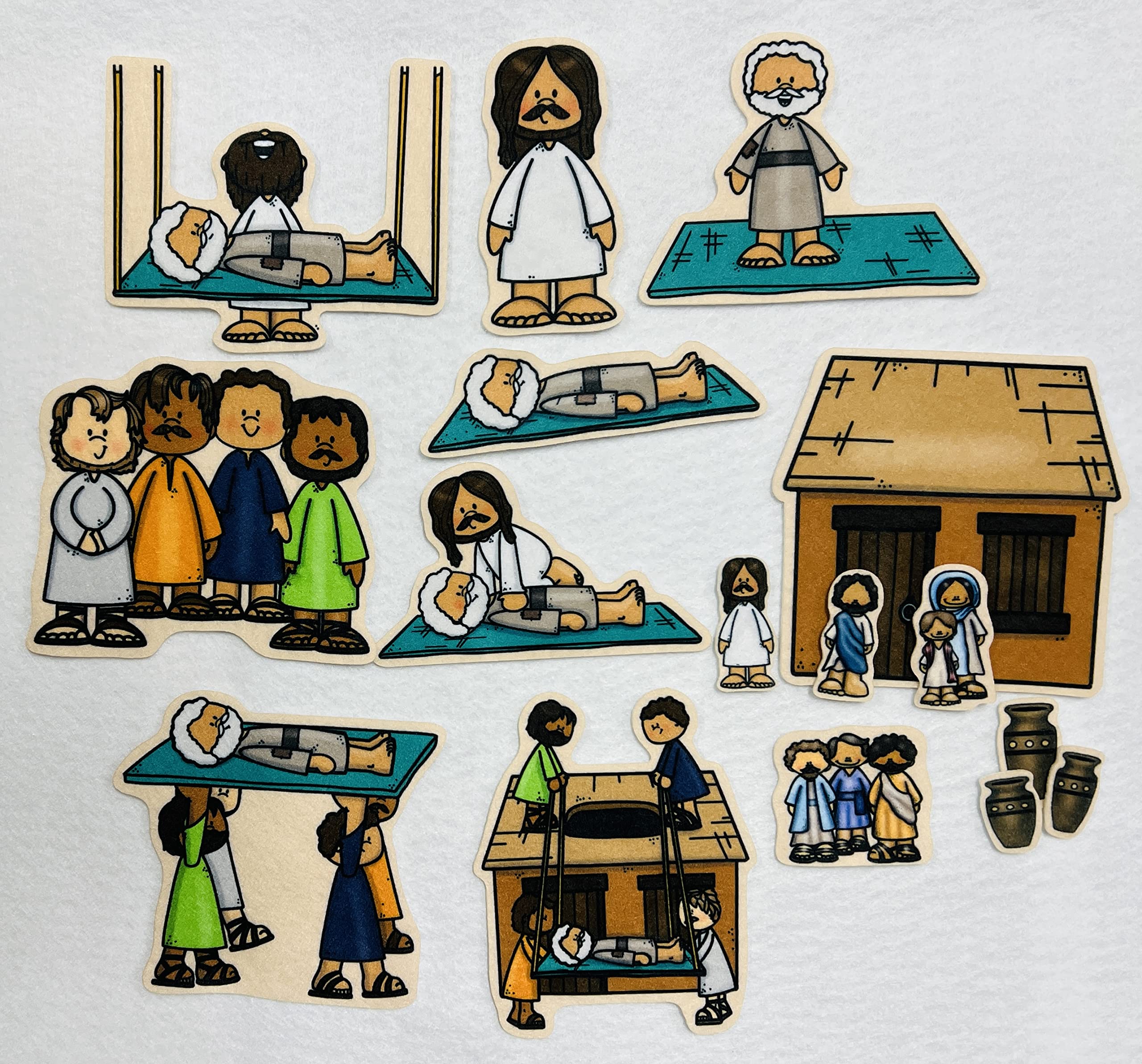 Jesus Heals Paralyzed Man Coloring Page Craft For Jesus Heals The