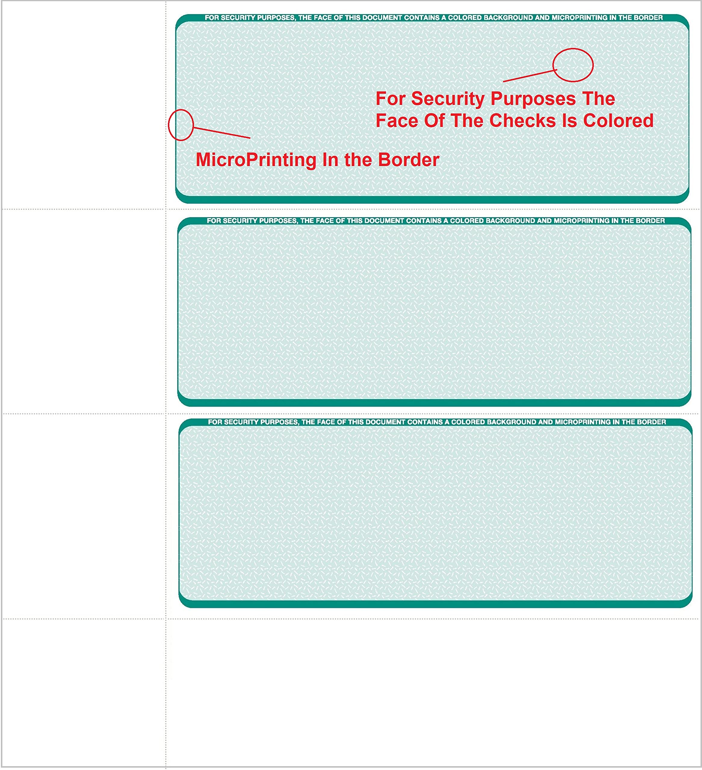 Snapklik.com : Computer Check Paper - Blank Personal Wallet Checks 3 On ...