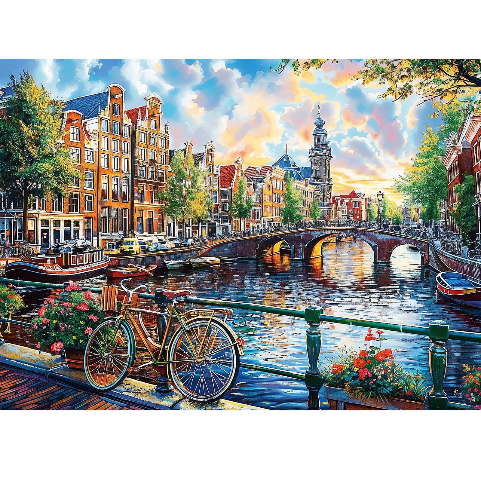 Amazon.com: Jigsaw Puzzles 300 Pieces for Adults Bike Puzzles for Kids ...