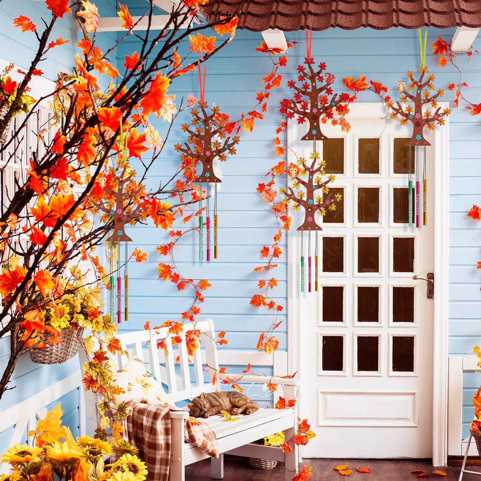 Snapklik.com : 10 Pack Fall Wind Chime Kit For Kids Make You Own Fall ...