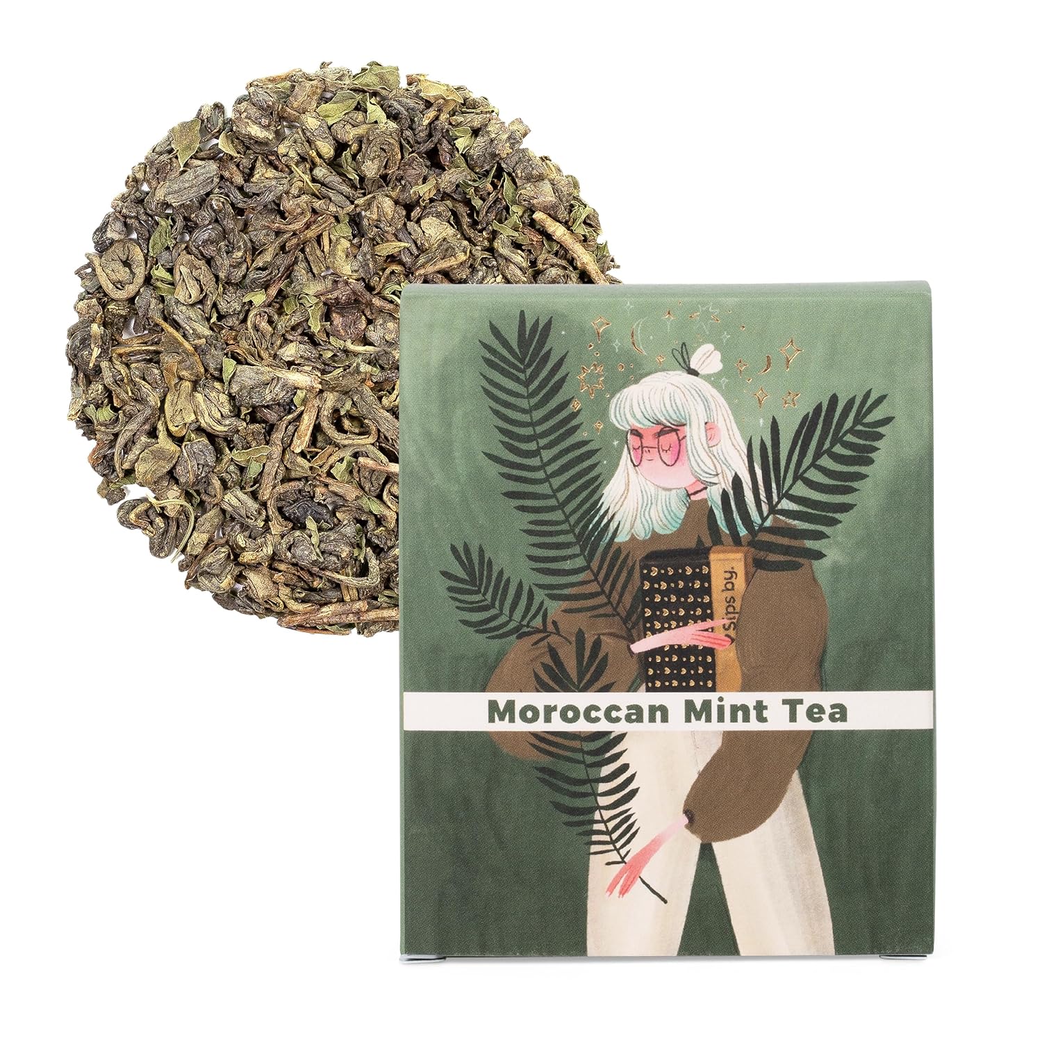 Amazon.com : Sips by Moroccan Mint Green Tea | Traditional Spearmint ...