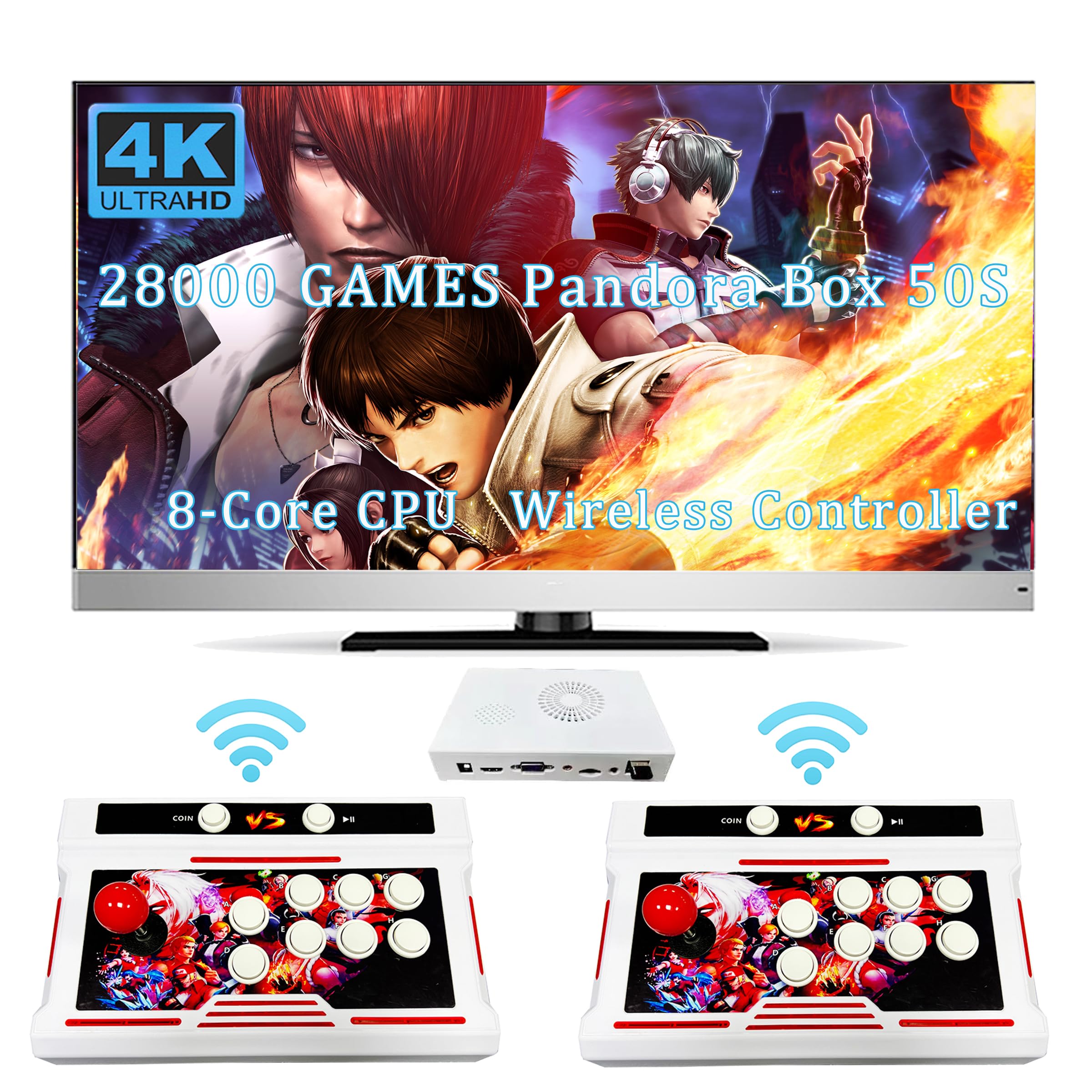 Amazon.com: RegiisJoy 28000 in 1 Wireless Pandora Box 50S Arcade Game ...