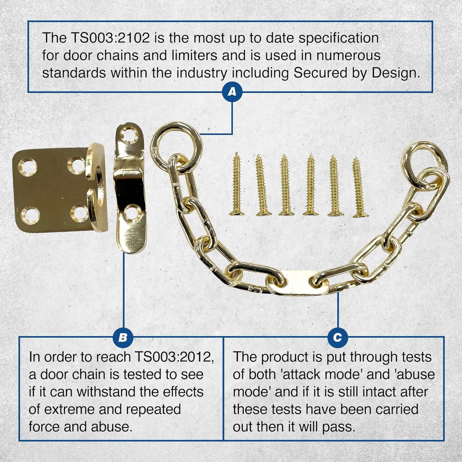 UAP Door Chain – Narrow Door Chain for Door Security, Perfect for Front ...