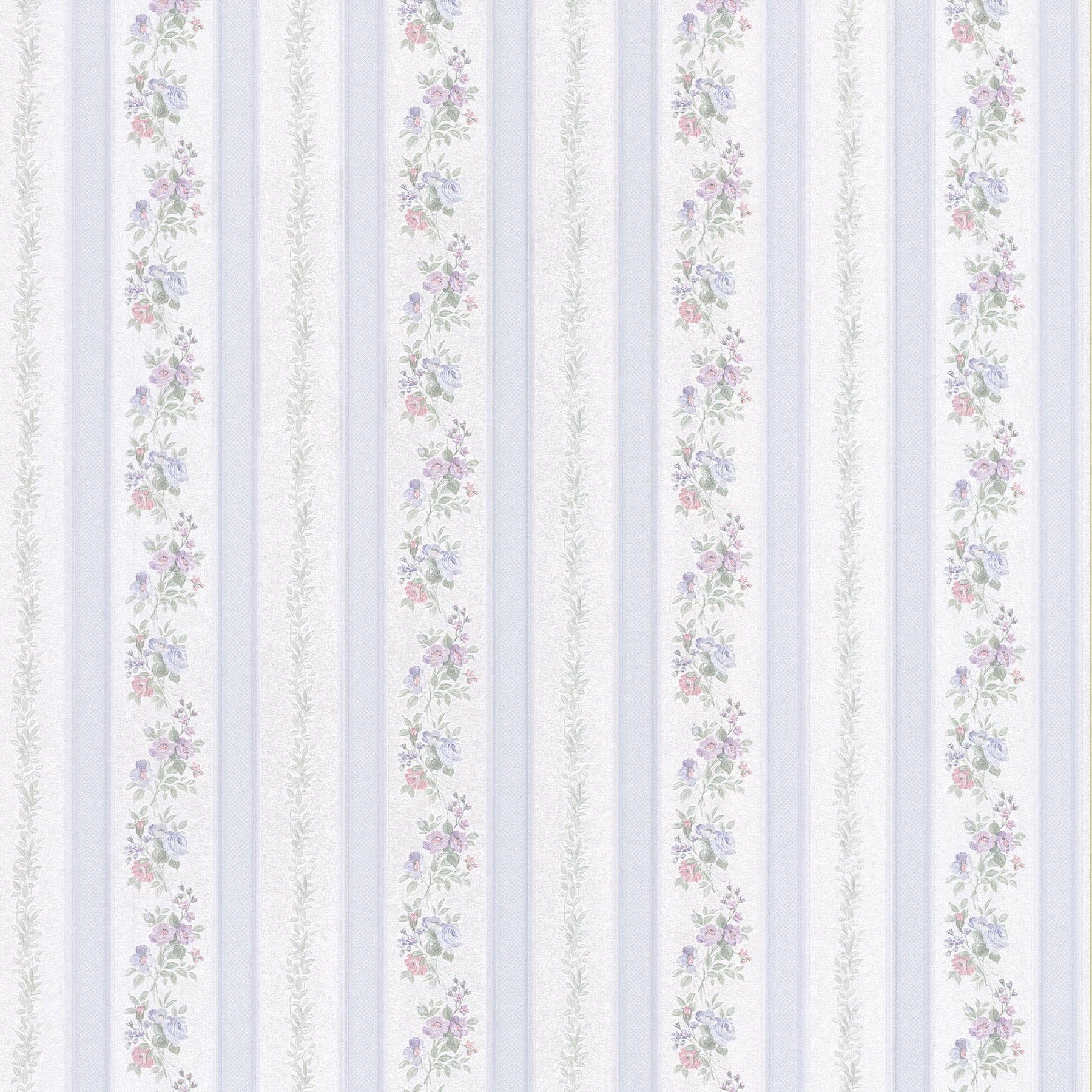 Norwall CN24639 Small Rose Stripe prepasted Wallpaper, Multi-Colored ...
