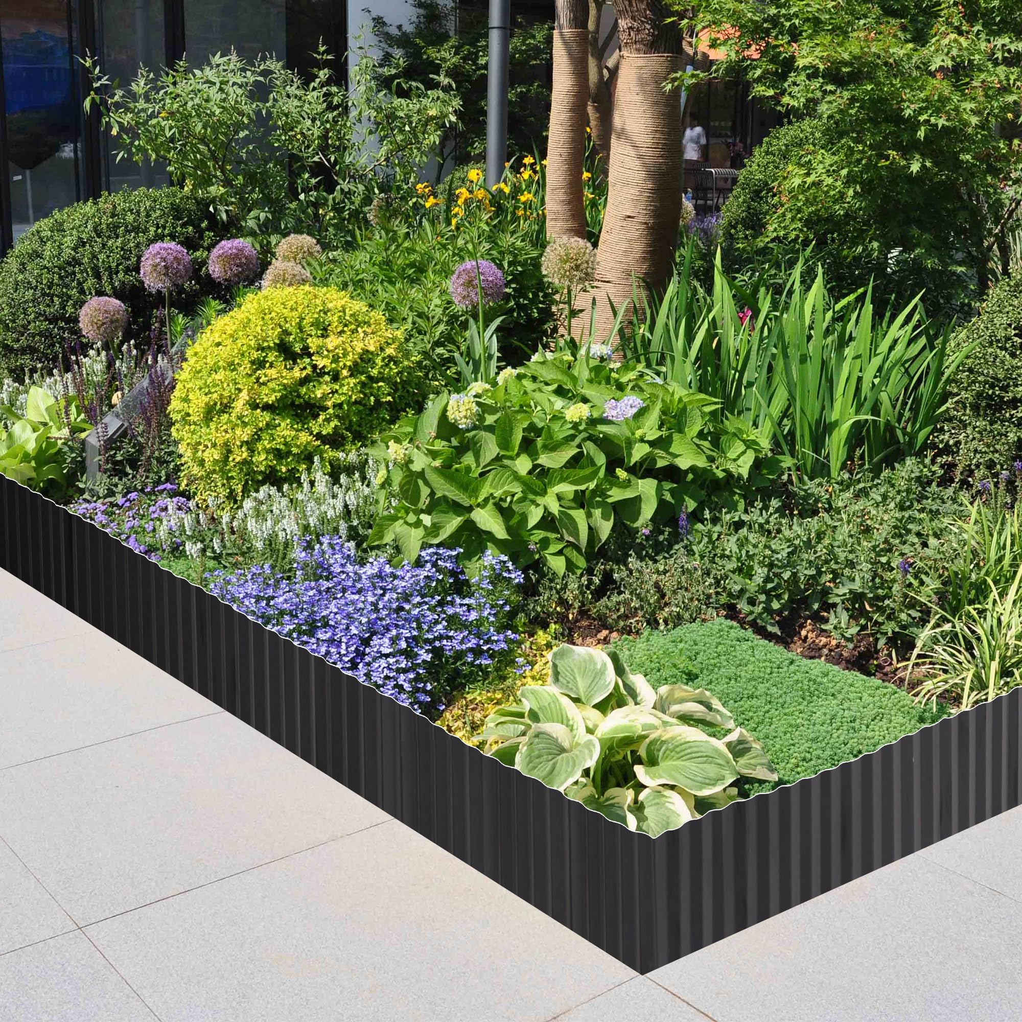 Corrugated Metal Garden Edging MTART Corrugated Metal Edging For