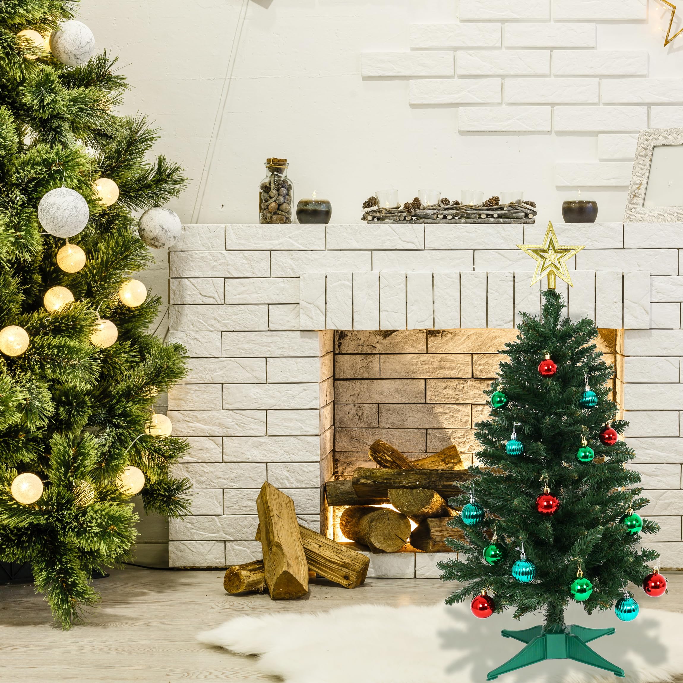 Sunshine Green Christmas Tree with Light 3ft Artifical Full Christmas ...