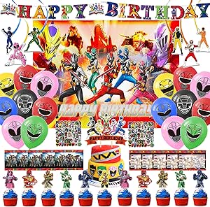 Amazon.com: Power Birthday Party Supplies, Party Decorations Party Set ...