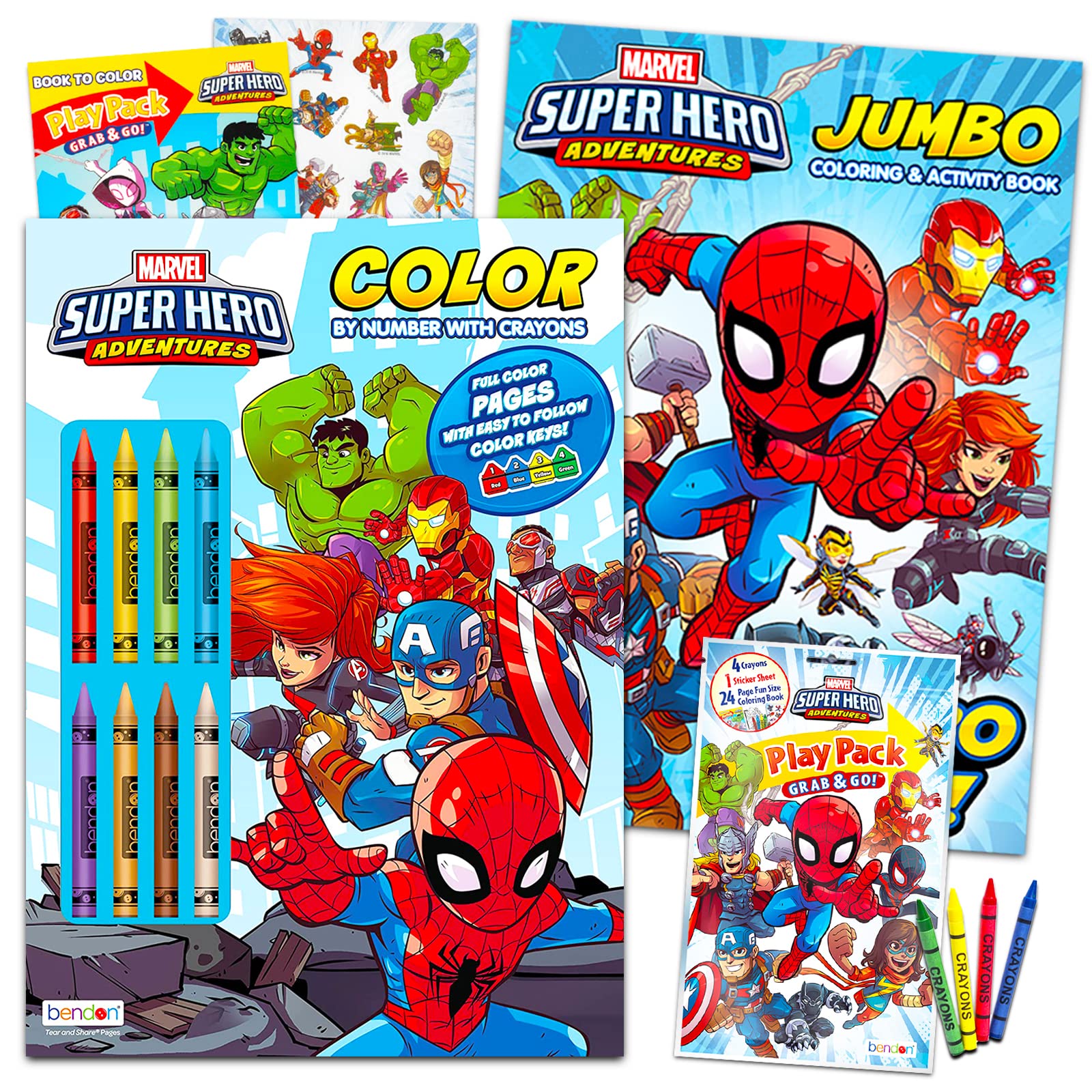Buy Super Hero Adventures Coloring Book Set for Kids -- Bundle with ...