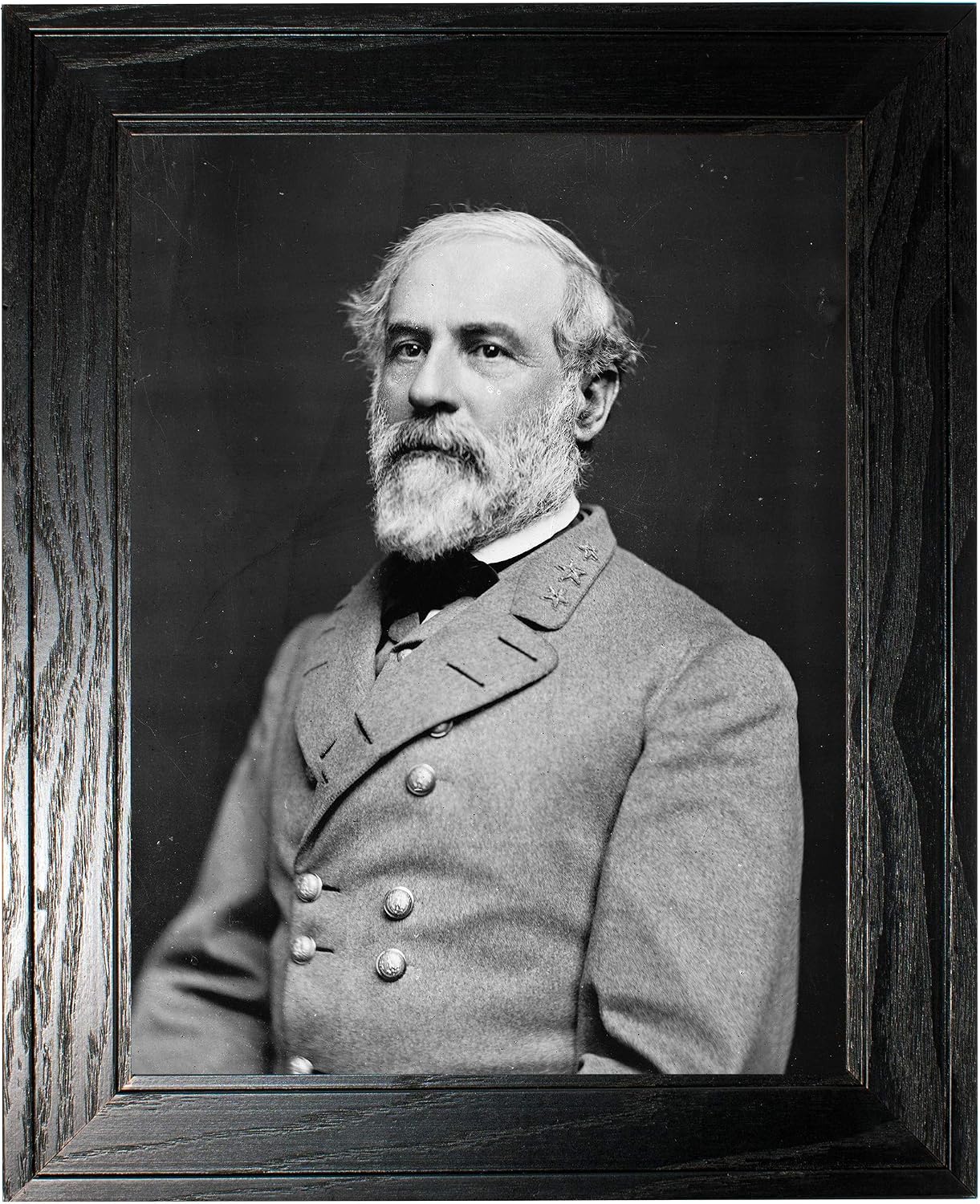Amazon.com: General Robert E. Lee Photograph in a Black Pine Frame ...