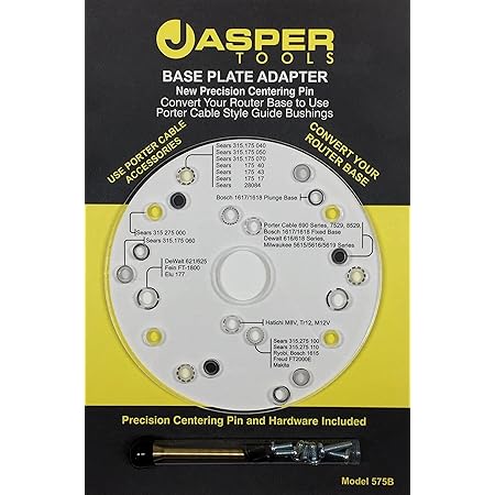 Amazon.com: Rockler Router Plate Insert With 1-1/2" Opening For Large ...