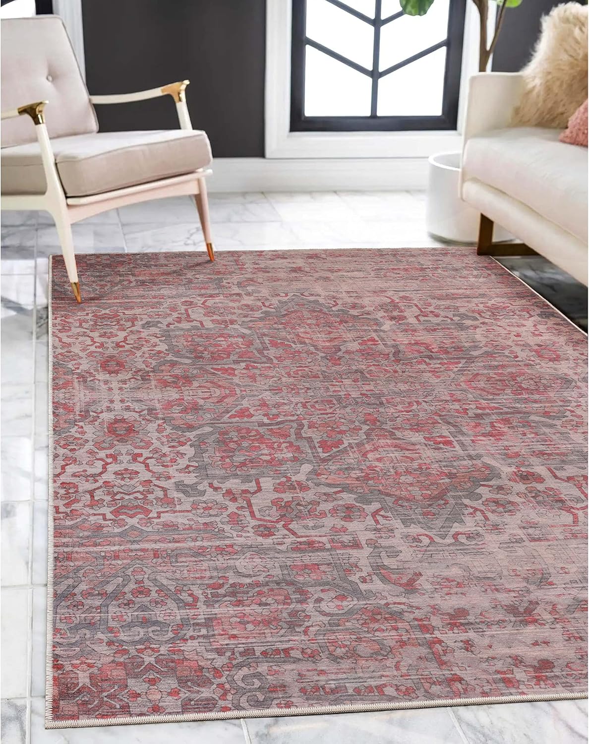 Amazon.com: Superior Indoor Large Area Rug, Non-Slip Backing for Kids ...