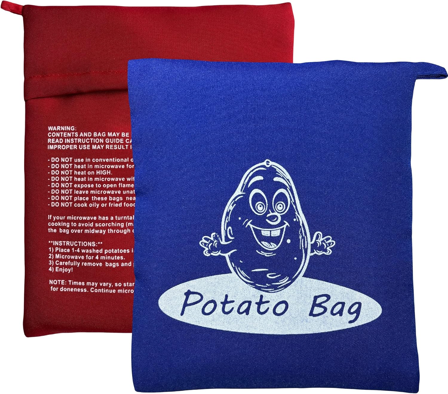 Amazon.com: Microwave Potato Cooking Bags, Reusable Fabric Pouch for ...