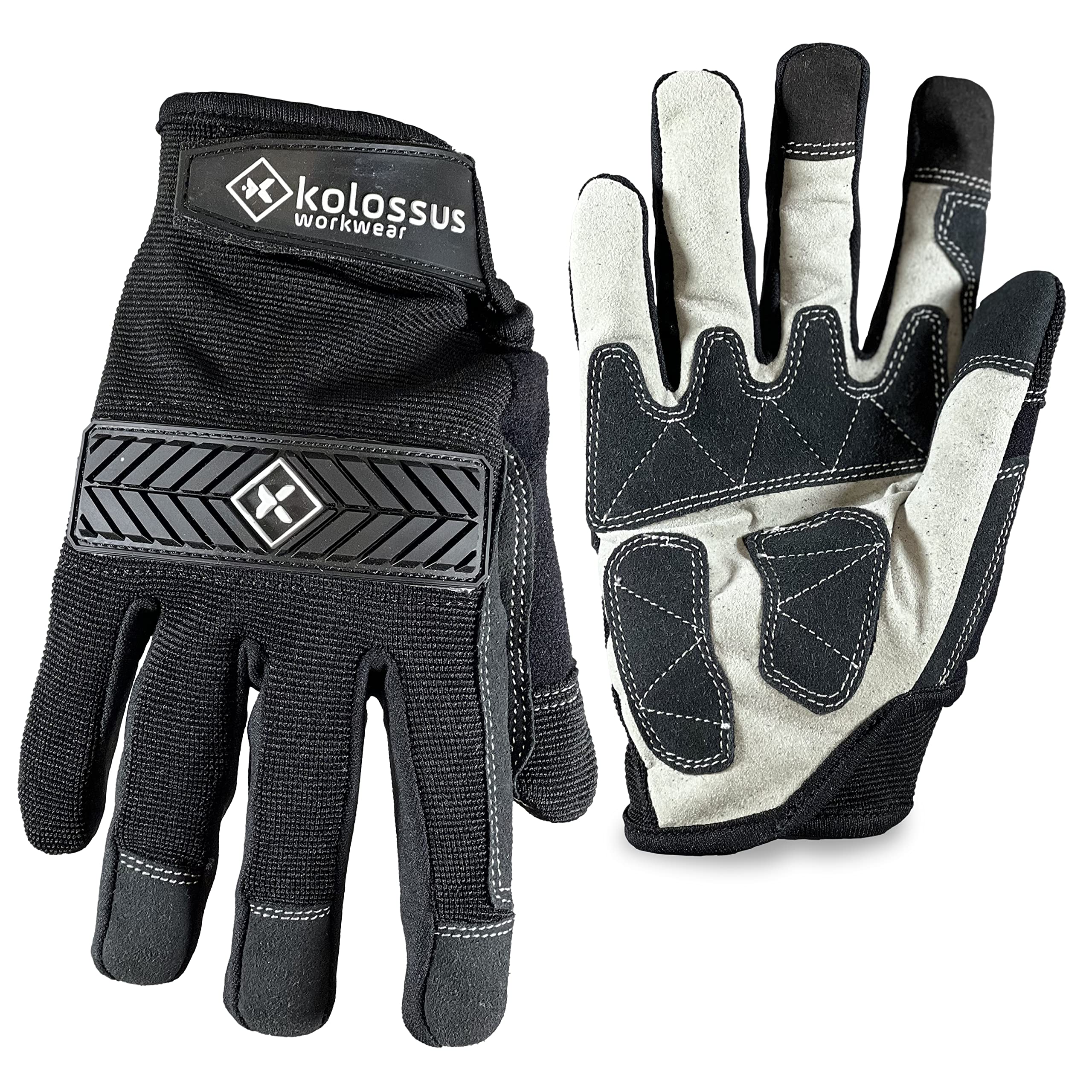 Snapklik.com : Kolossus Work Gloves, Heavy Duty, Flex Grip, And Touch ...