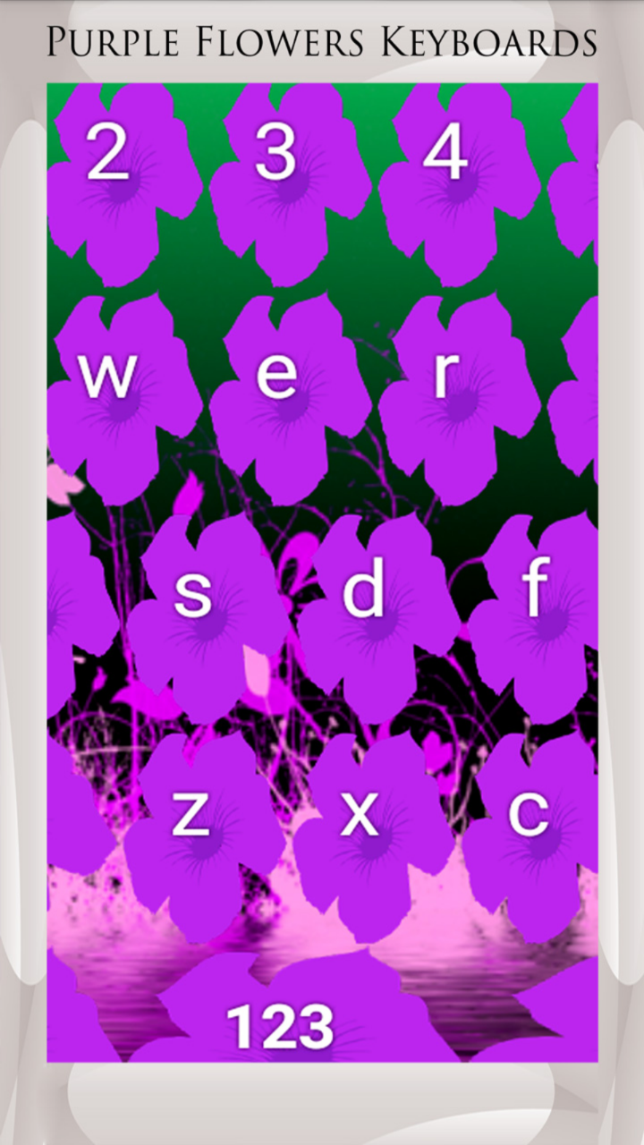 Purple Flowers Keyboards - App on Amazon Appstore