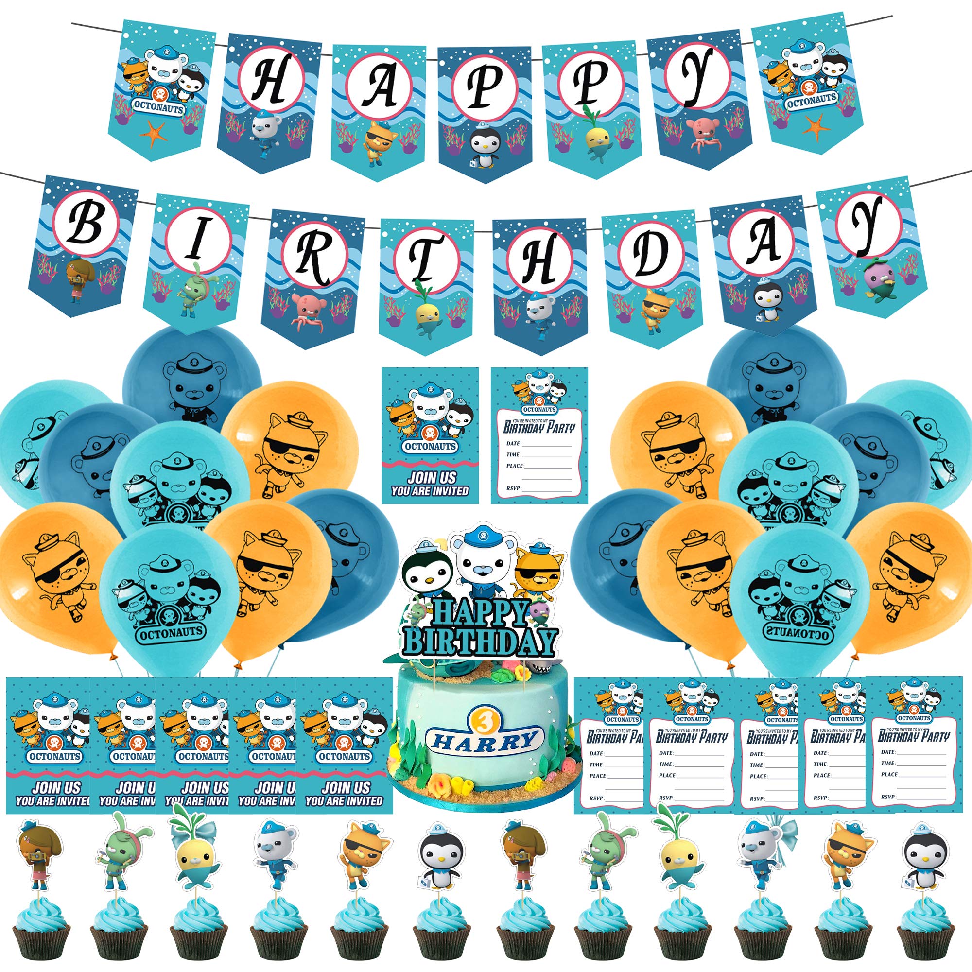 Octonauts Party Supplies Octonauts Birthday Party Decorations Birthday ...
