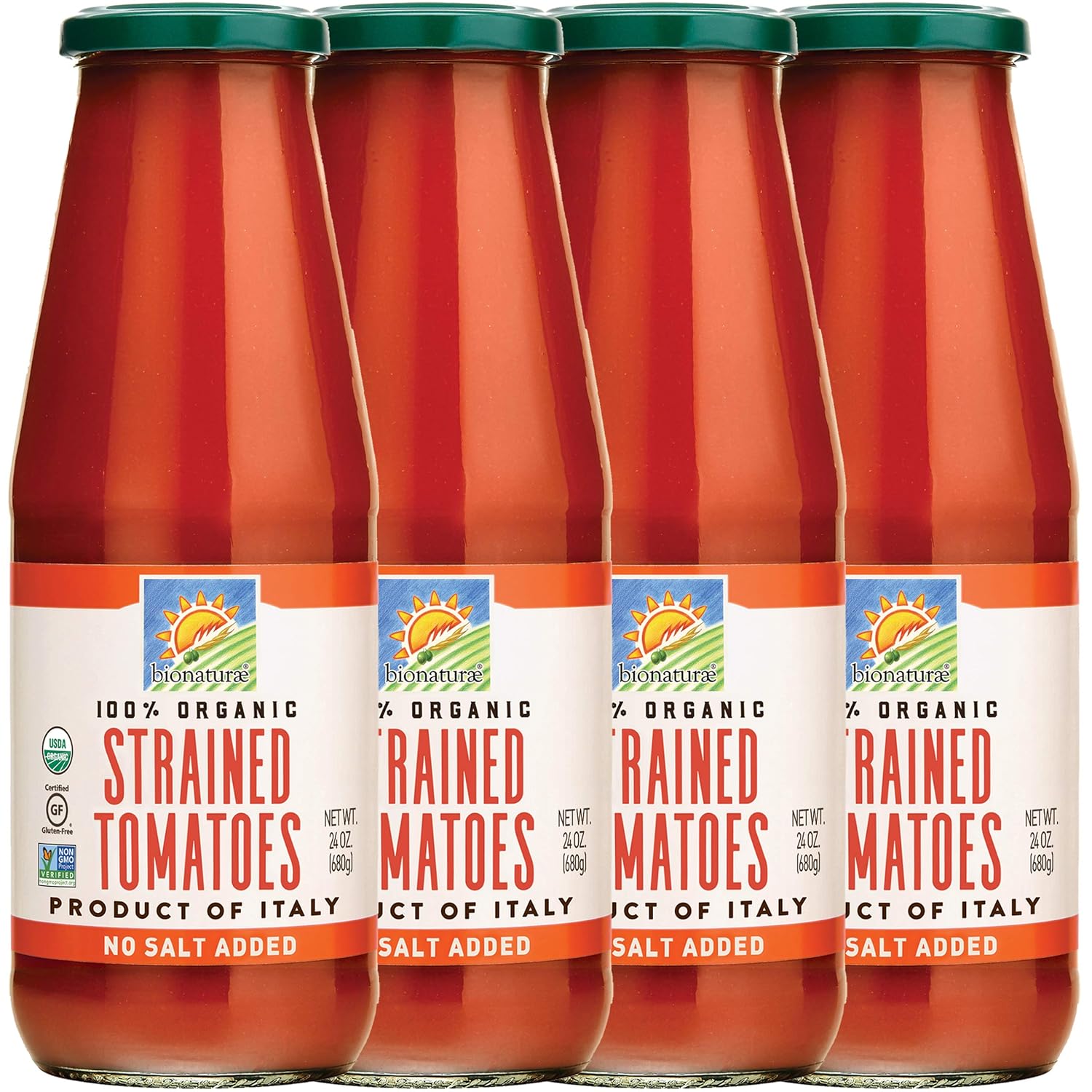 Amazon.com : Bionaturae Organic Strained Tomatoes - No Salt Strained ...