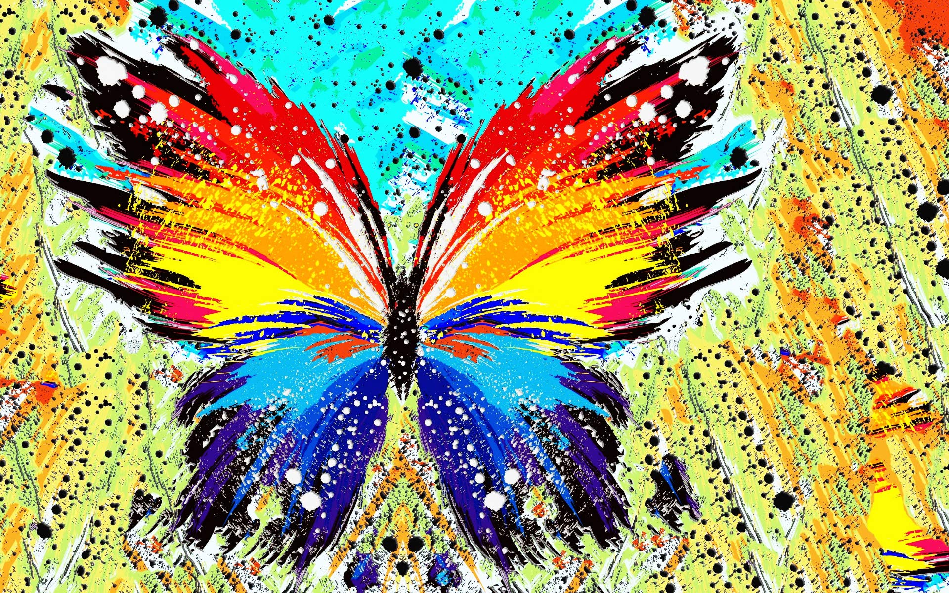 Abstract Butterfly 1920x1200 Wallpaper Wallpaper Girl, Flowers,