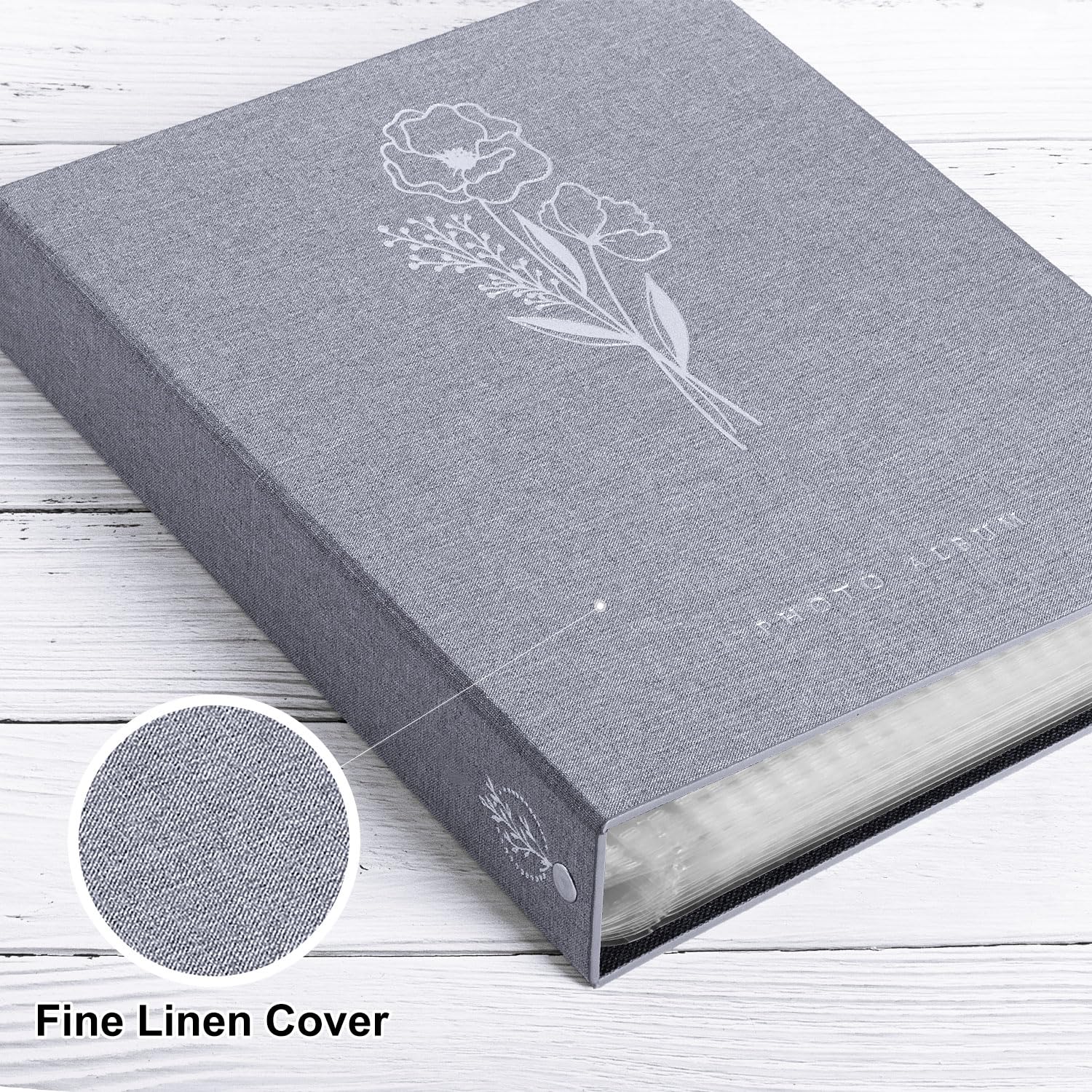 Snapklik.com : Lanpn Photo Album Scrapbook 10x13, Linen Hard Cover ...