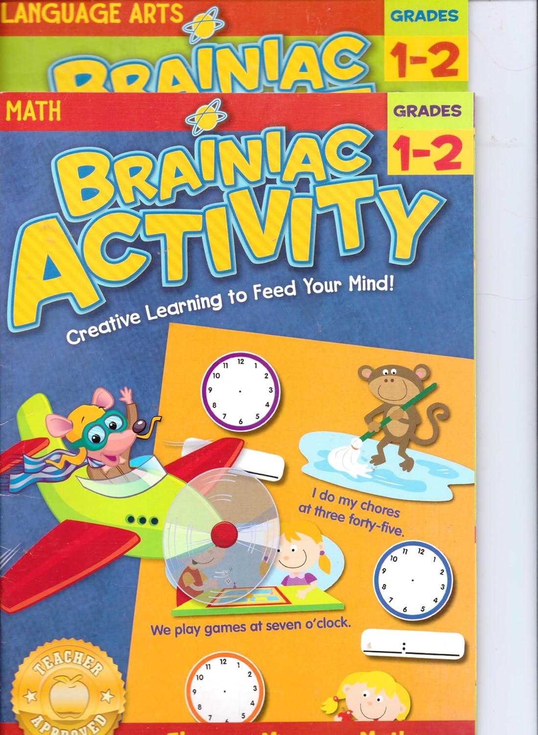 Brainiac Language Arts Grades 1-2: Greenbrier / The Clever Factory: Amazon.com: Books