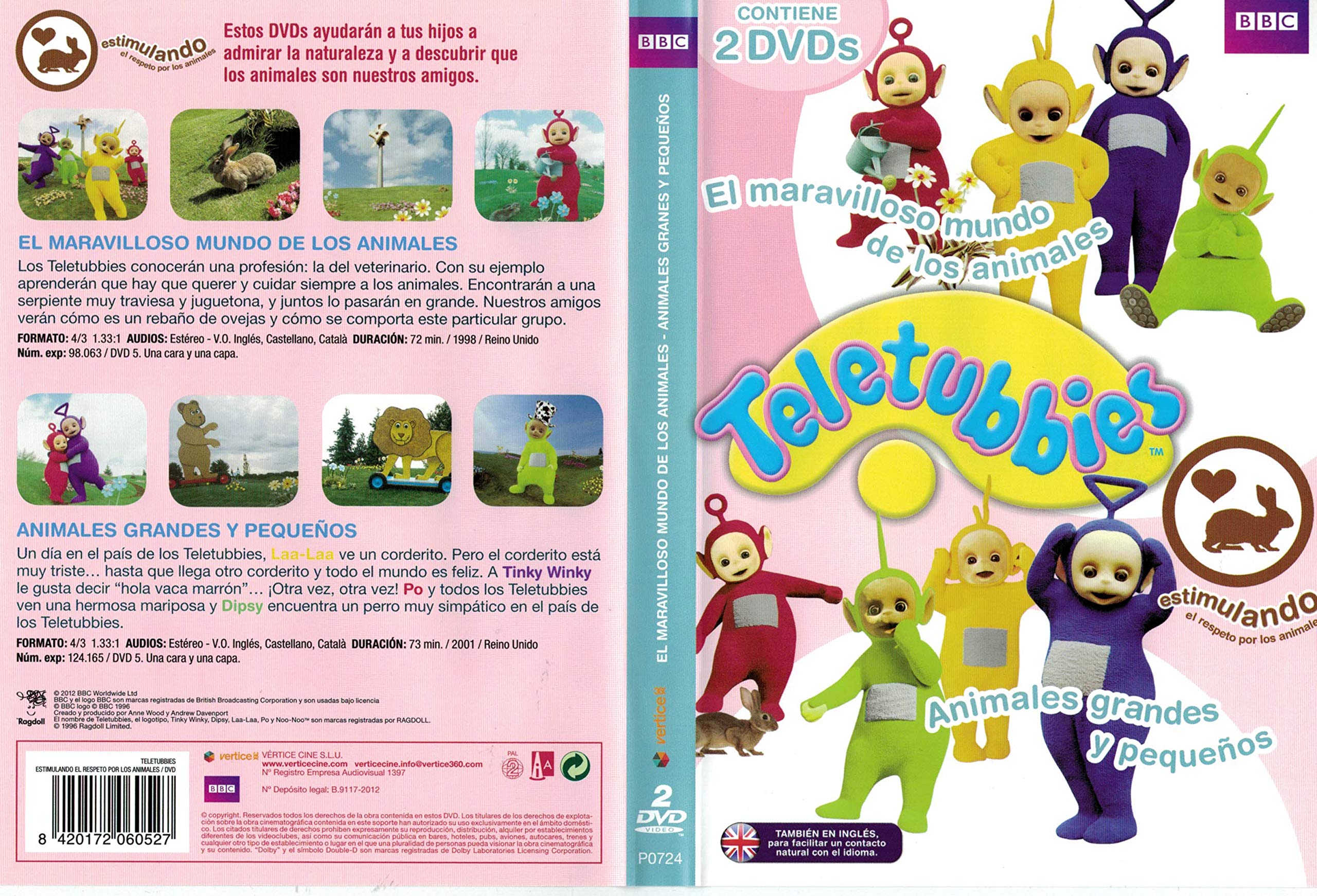 Dvd De Los Teletubbies Teletubbies Maravilloso Mundo Animales BBC
