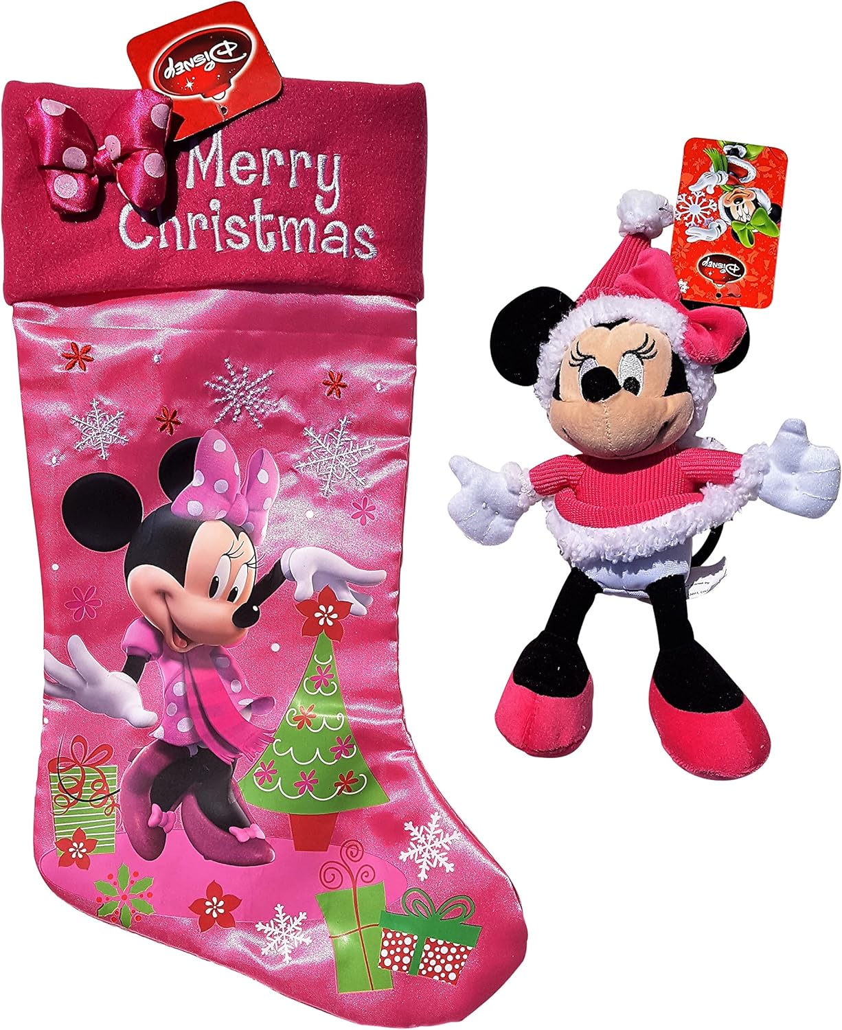 Amazon.com: Disney Minnie Mouse Stocking And Plush Set : Home & Kitchen