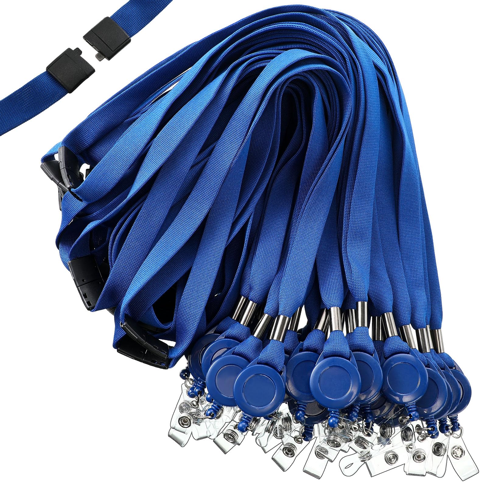 Amazon.com : Windyun 72 Pcs Breakaway Lanyard with Safety ID Bulk ...