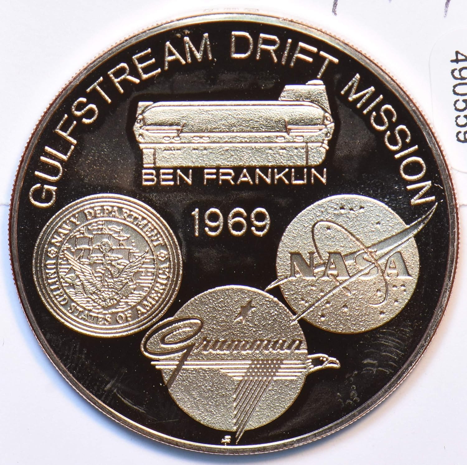 Collectible Coin 1969 Medal Proof Gulfstream Drift Mission ...
