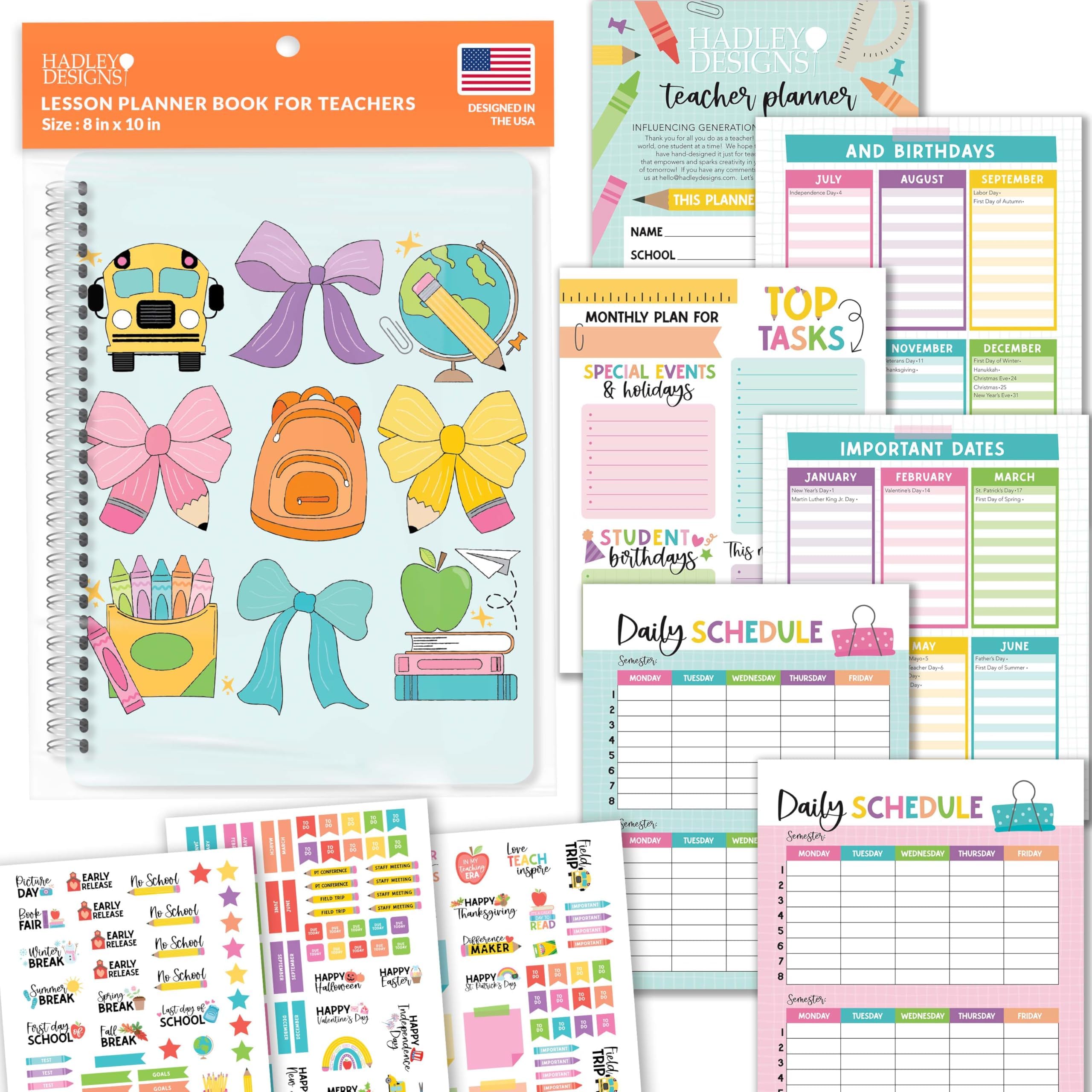 Amazon.com : Teacher Planner 2025-2026 – Undated Lesson Planner Book ...