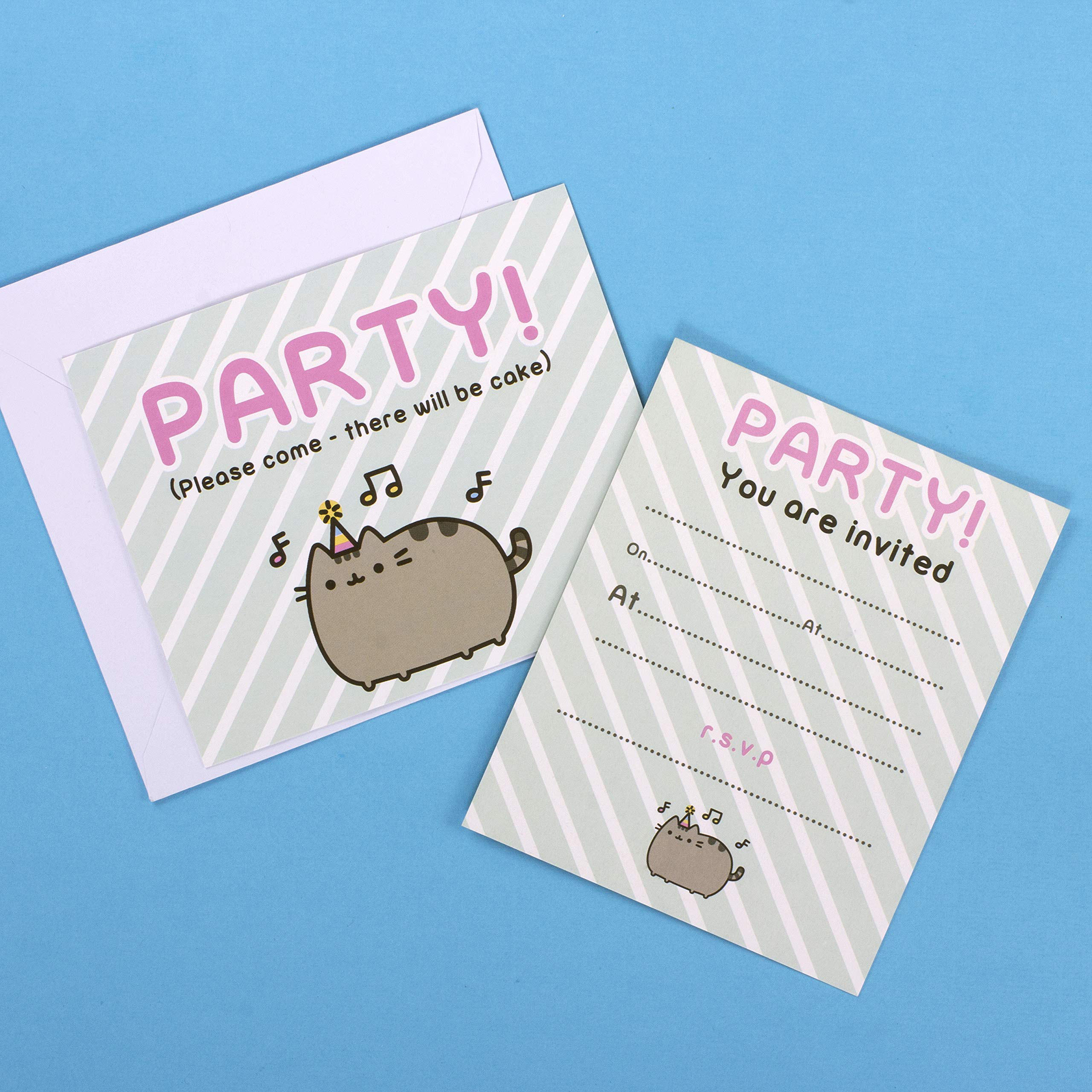 Pusheen Cat Party Invitation