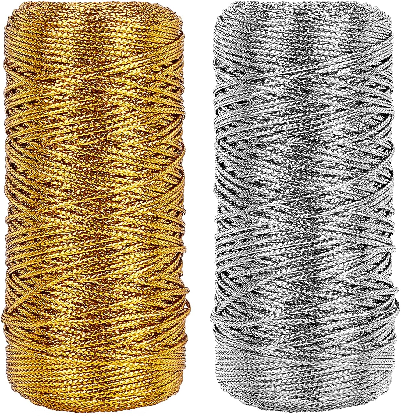 Amazon.com: 440 Yards Metallic Cord Tinsel Rope for Craft Jewelry ...