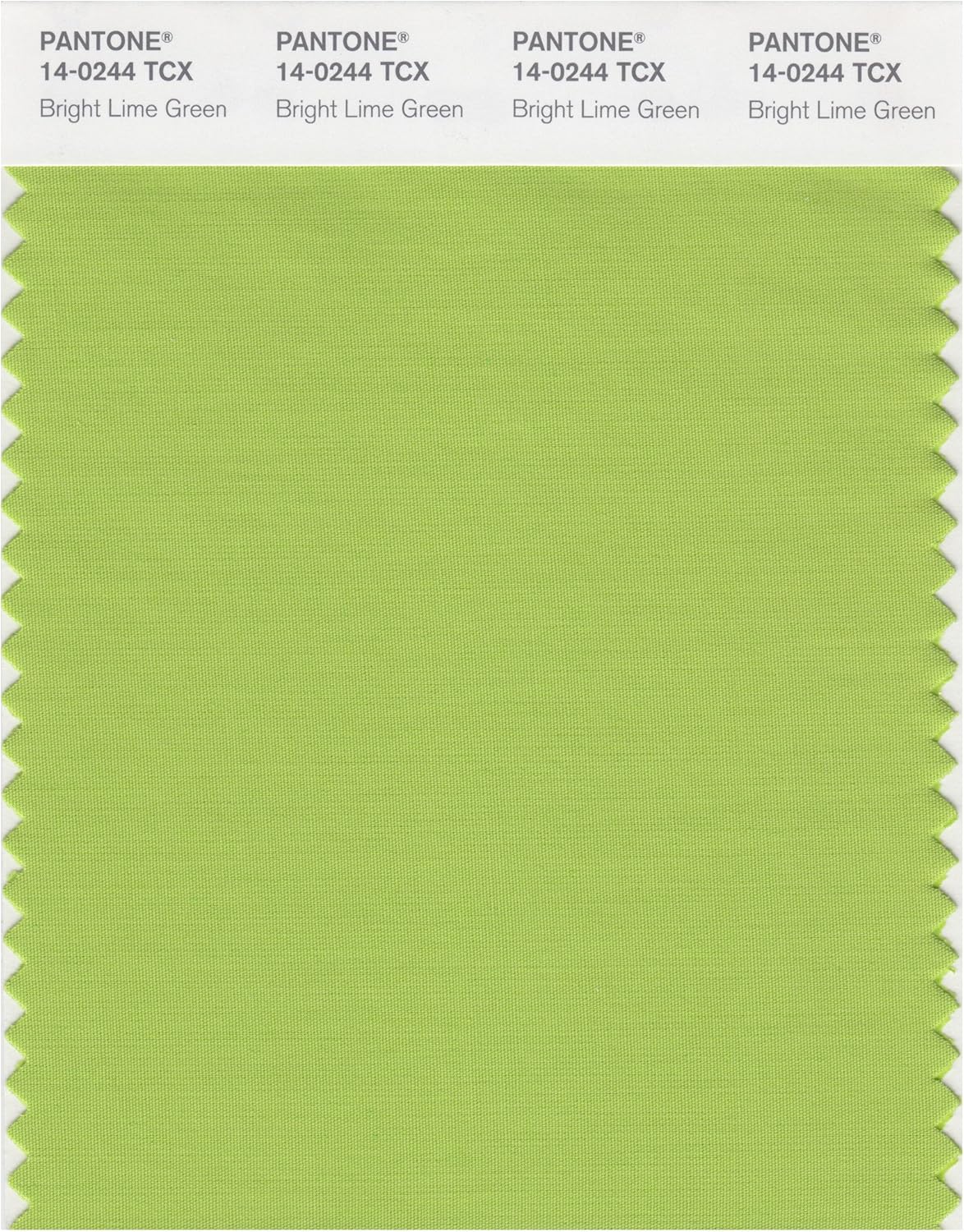 PANTONE Smart 14-0244X Color Swatch Card, Bright Lime Green - House ...
