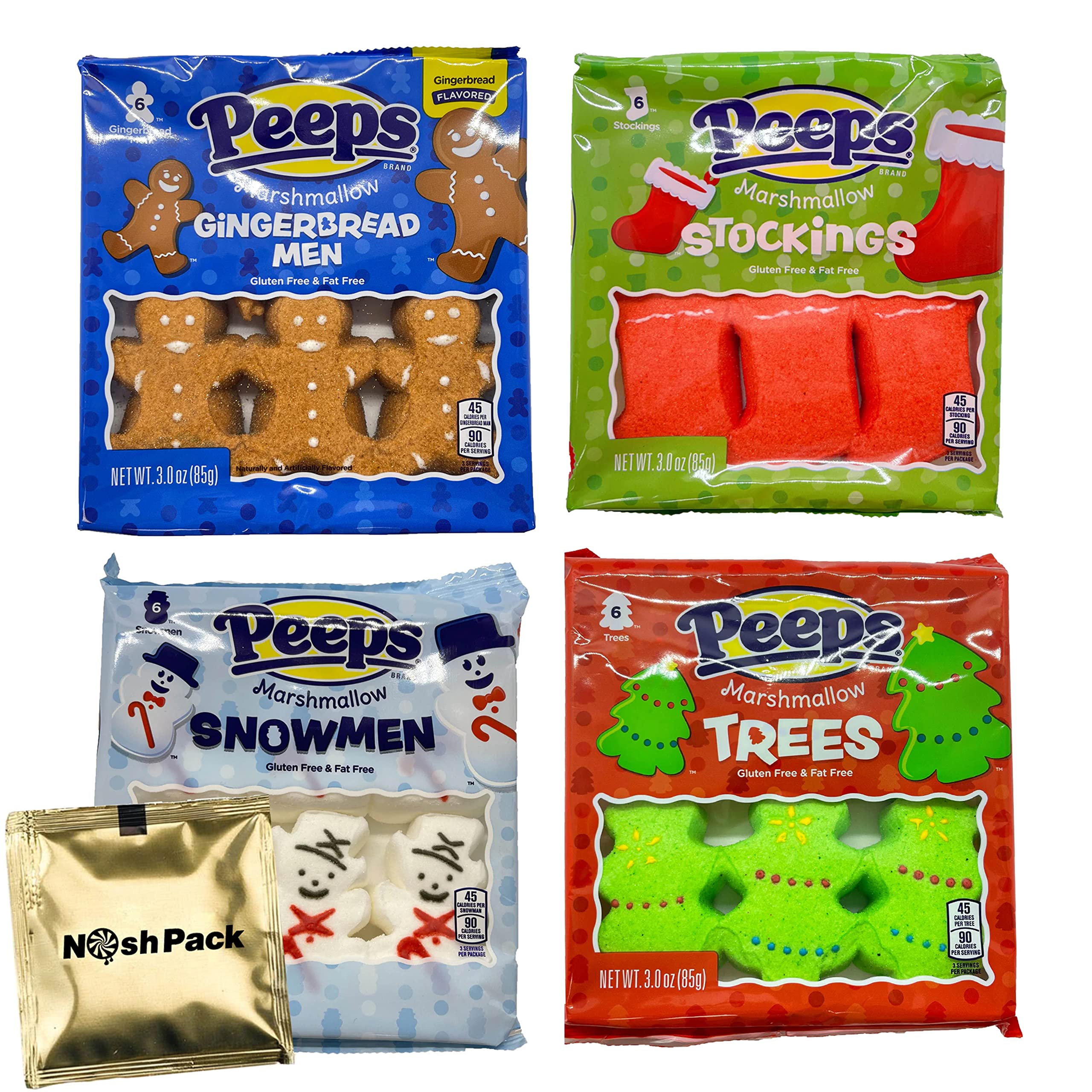 Nosh Pack Marshmallow Candy Christmas Variety Pack Stocking Stuffers ...