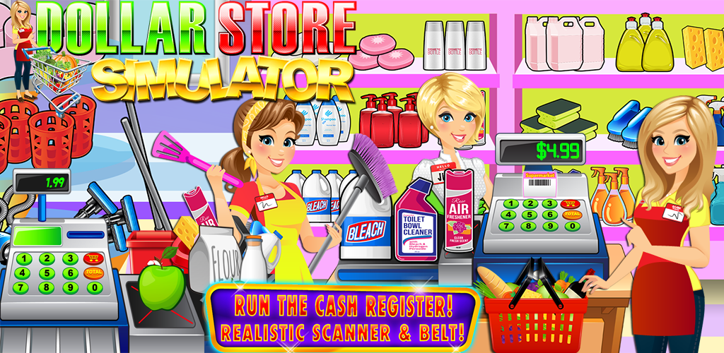 Dollar Store Cash Register Sim - Kids Supermarket Cashier & Shopping ...